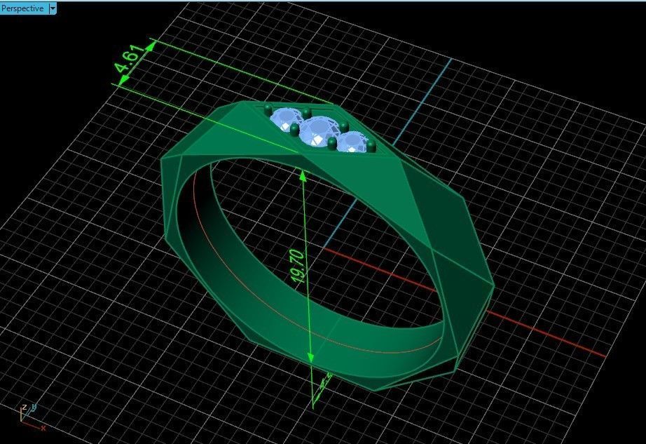 Boucheron Facette wedding ring 817 3D model 3D printable | CGTrader