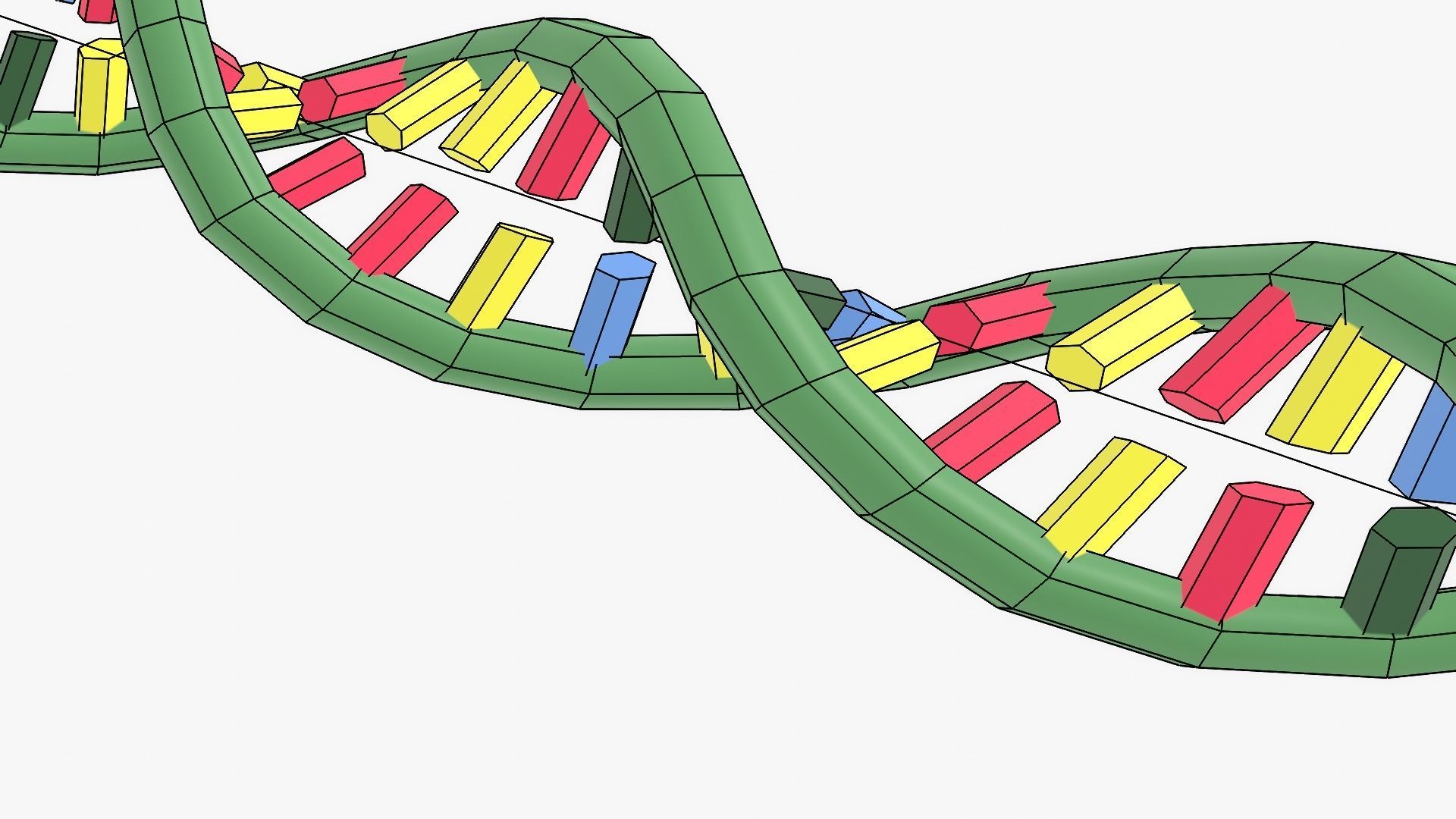 3D model DNA molecule VR / AR / low-poly | CGTrader