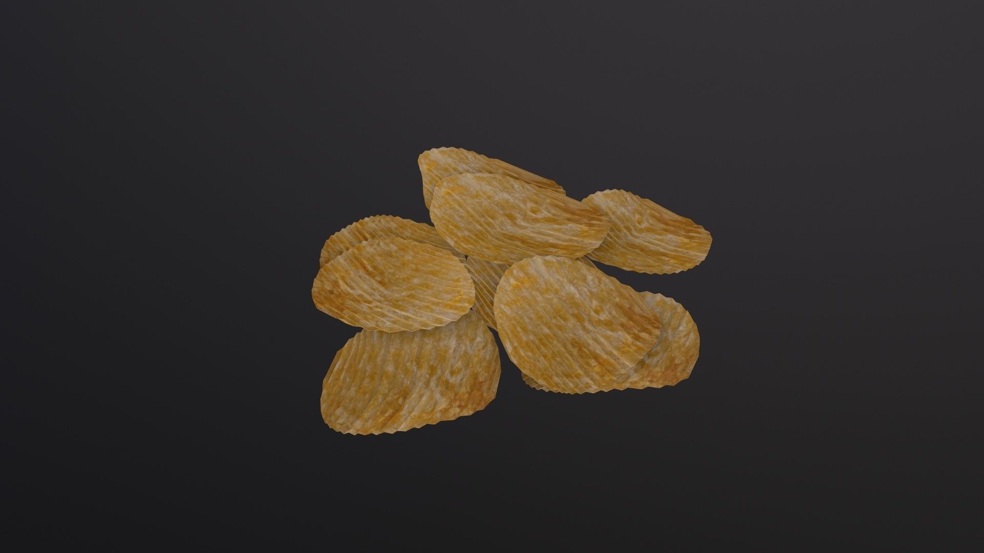 3D model Potato Chips 3D Model VR / AR / low-poly | CGTrader