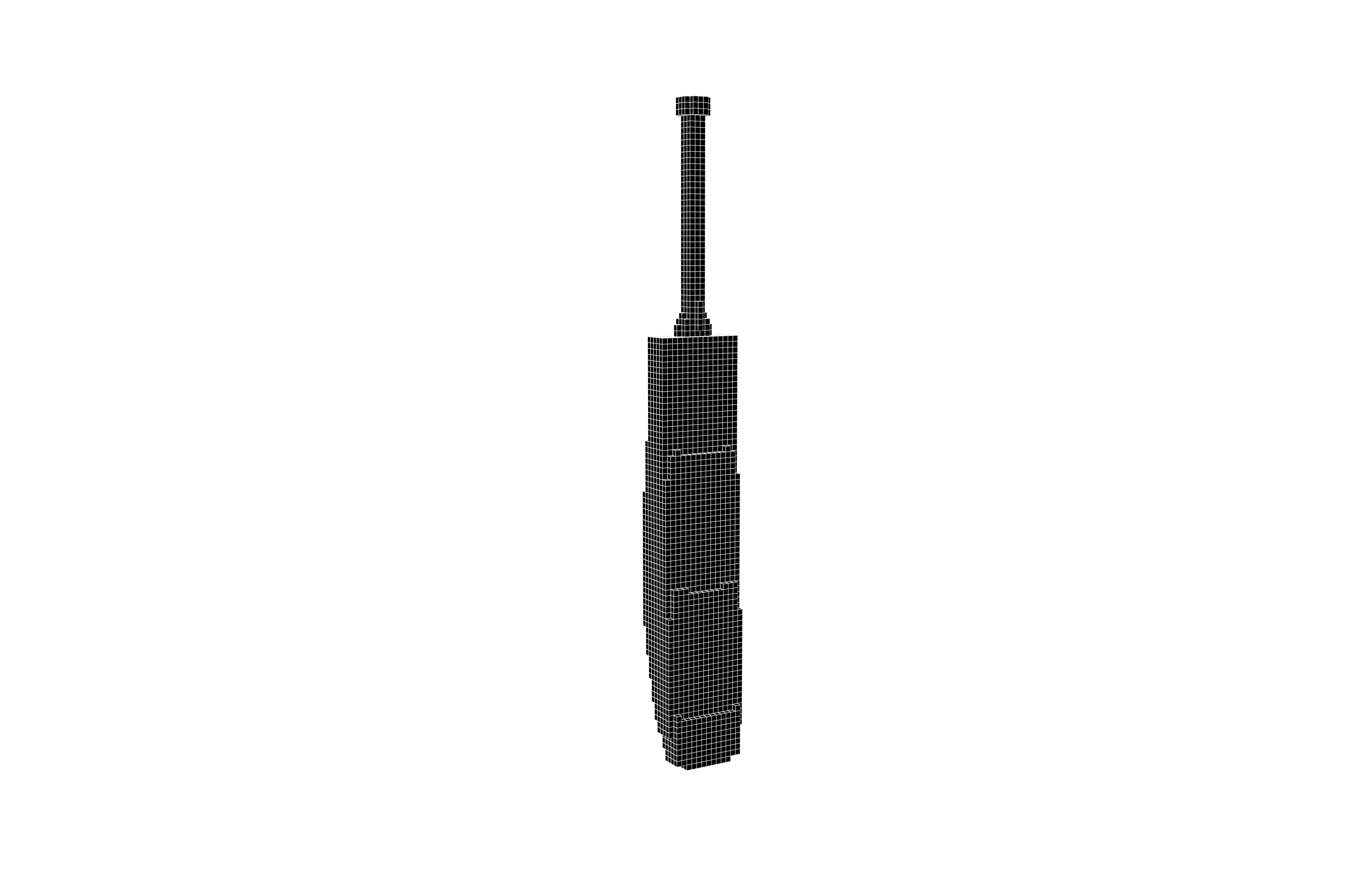 3D model Voxel Cricket Bat v1 001 VR / AR / low-poly | CGTrader