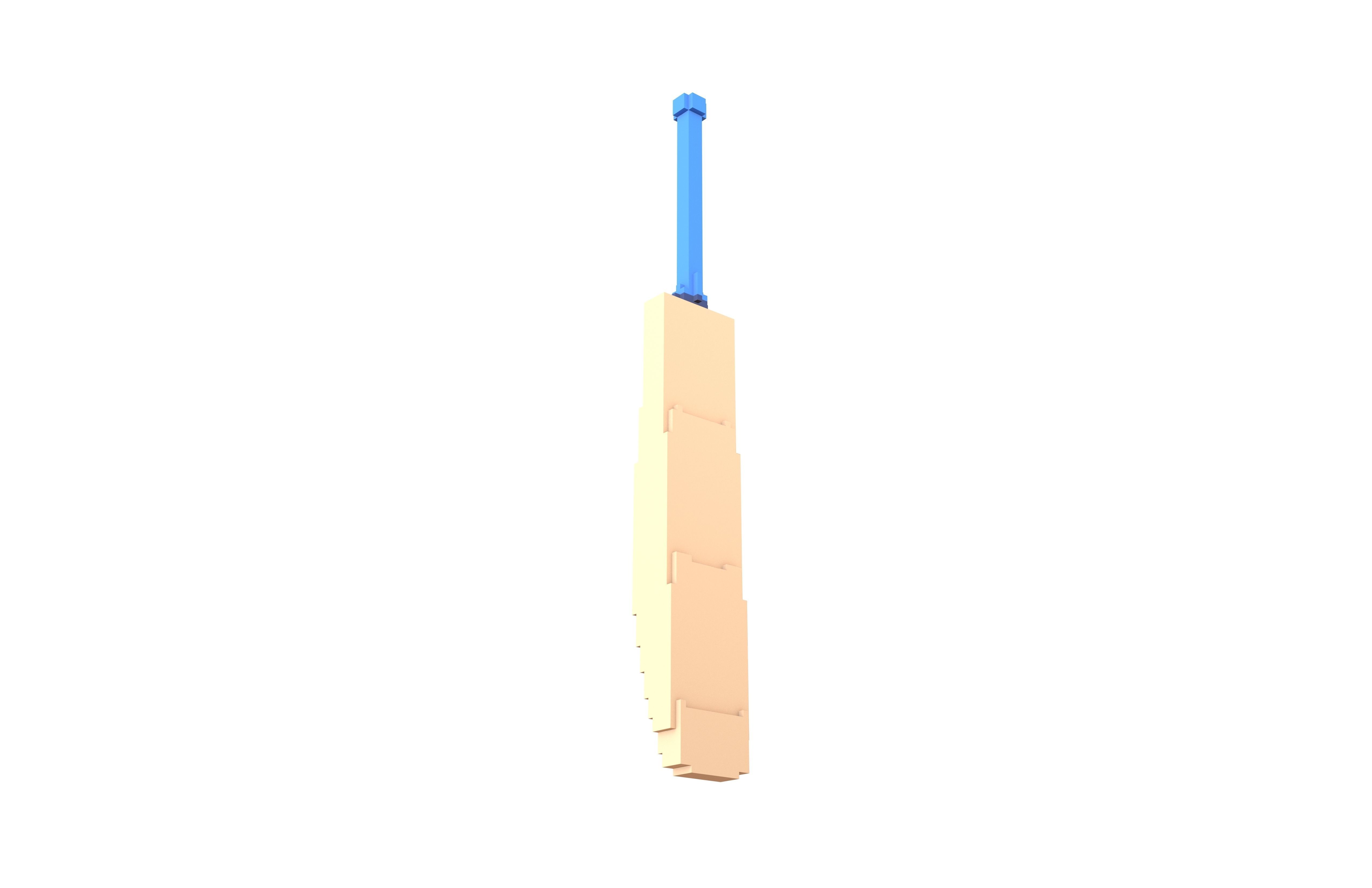 3D model Voxel Cricket Bat v1 001 VR / AR / low-poly | CGTrader