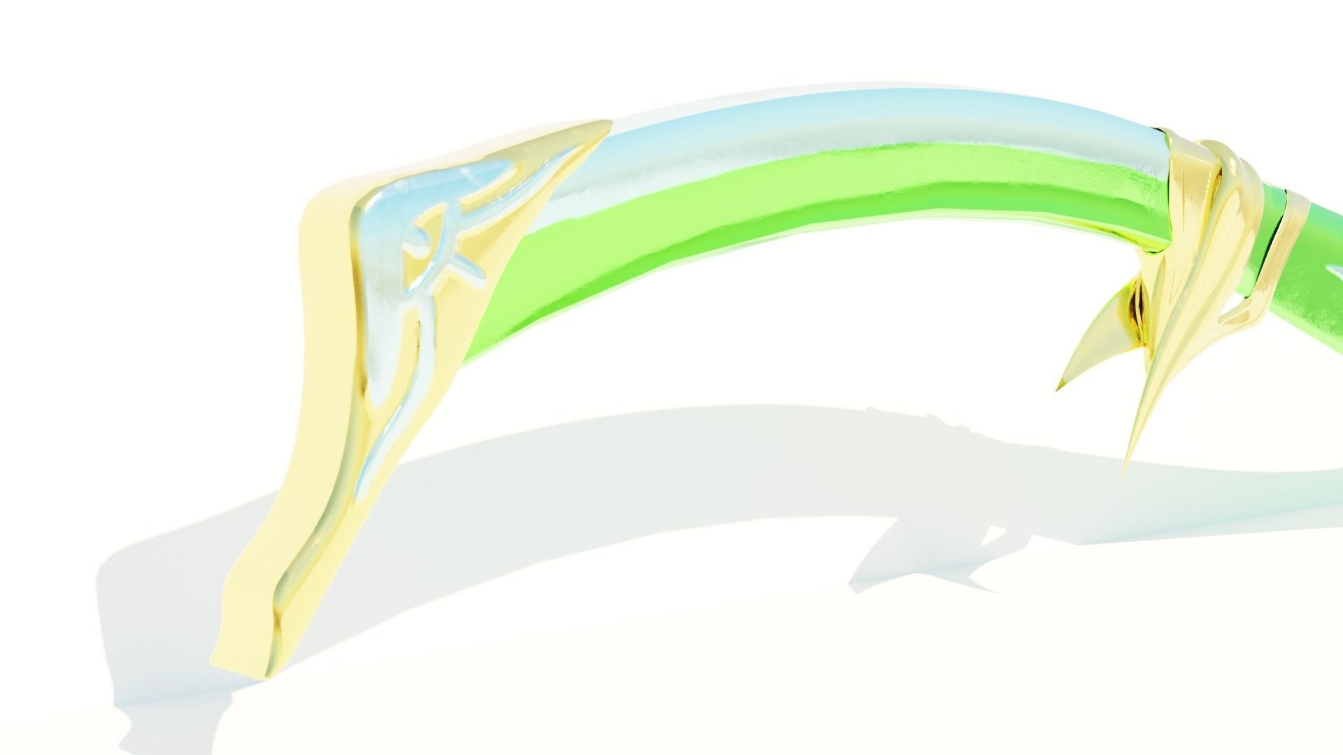 3D model Green Sword VR / AR / low-poly | CGTrader