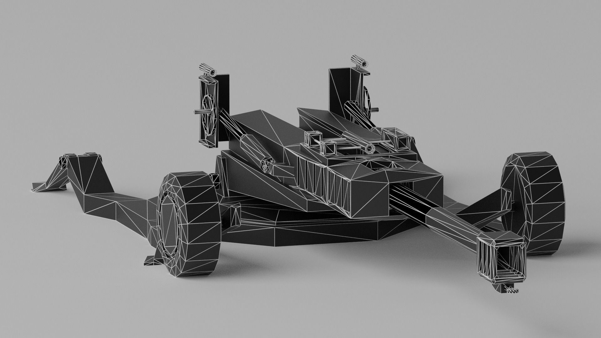 3D model Cartoon Lowpoly M777 Howitzer VR / AR / low-poly | CGTrader