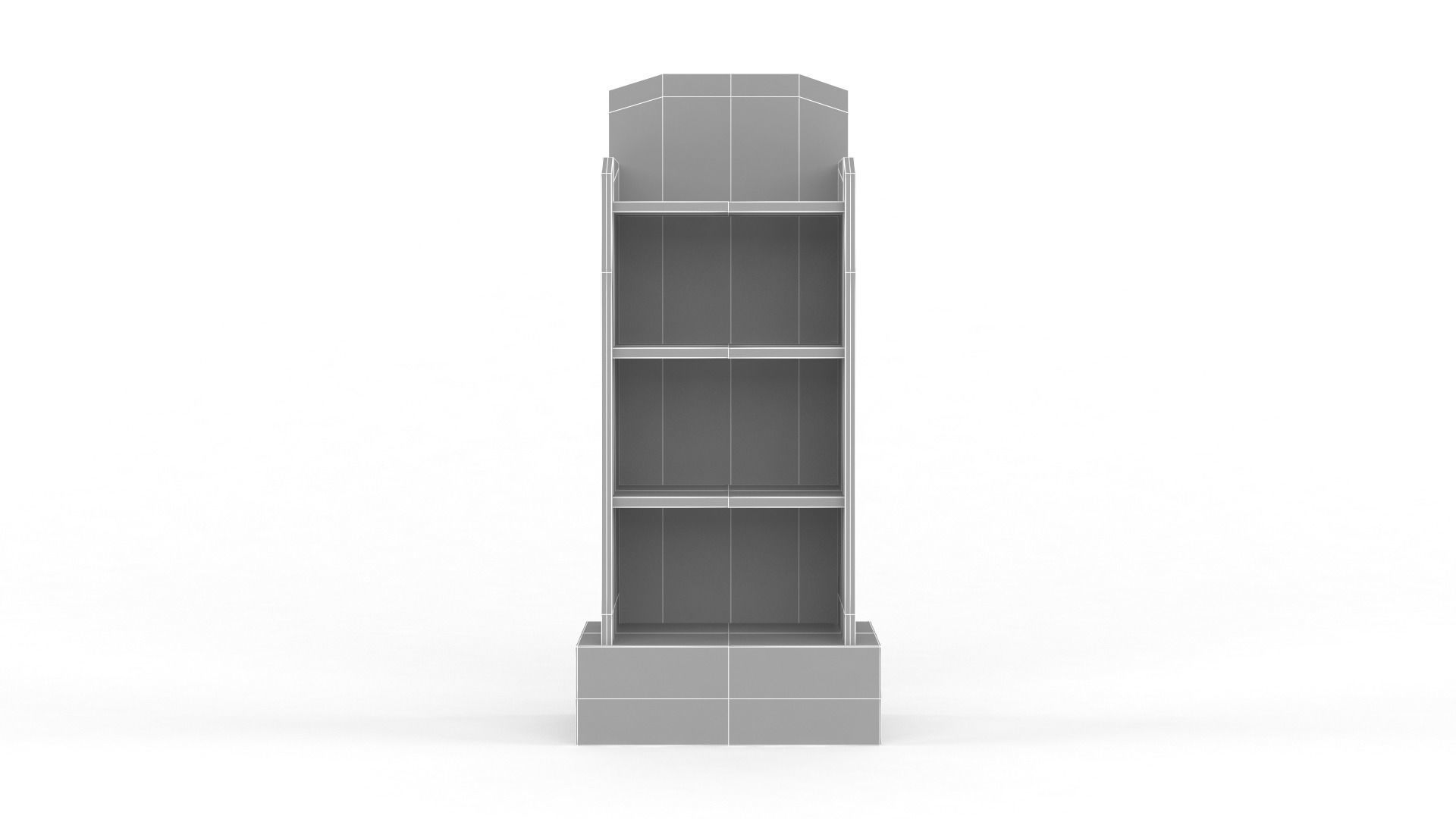 Empty Shelves 3D model | CGTrader