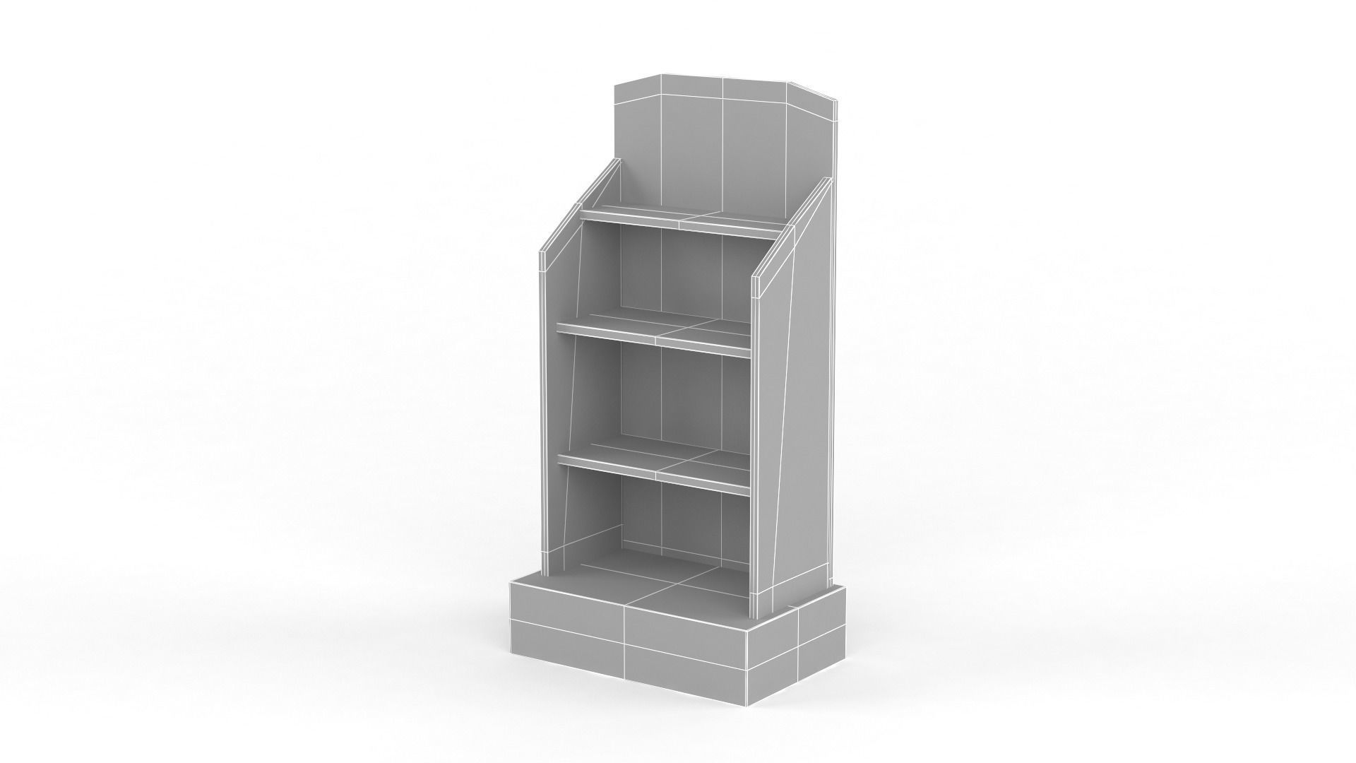 Empty Shelves 3D model | CGTrader