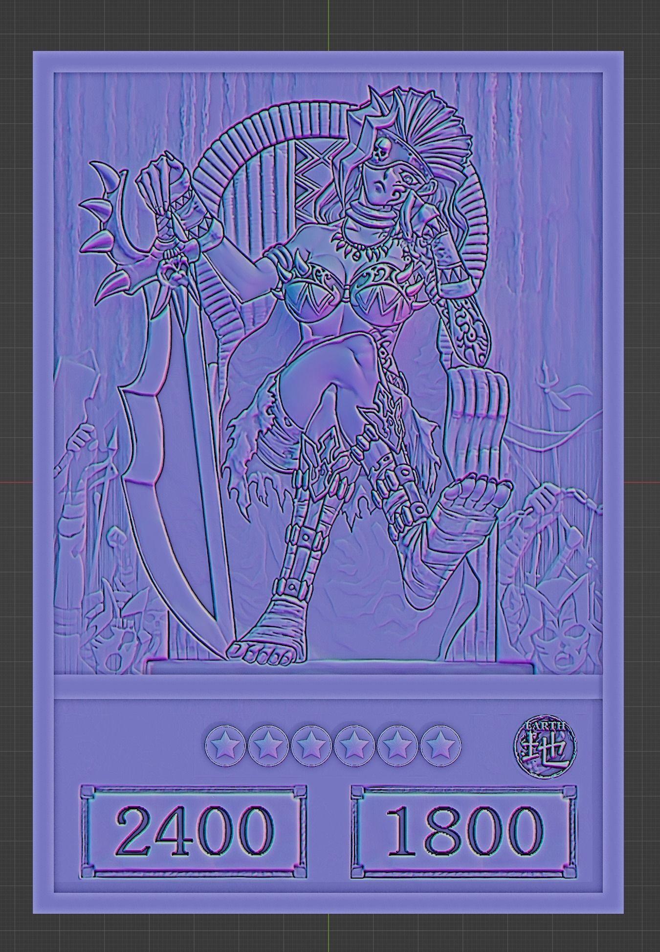 Amazoness Queen - yugioh 3D model 3D printable | CGTrader