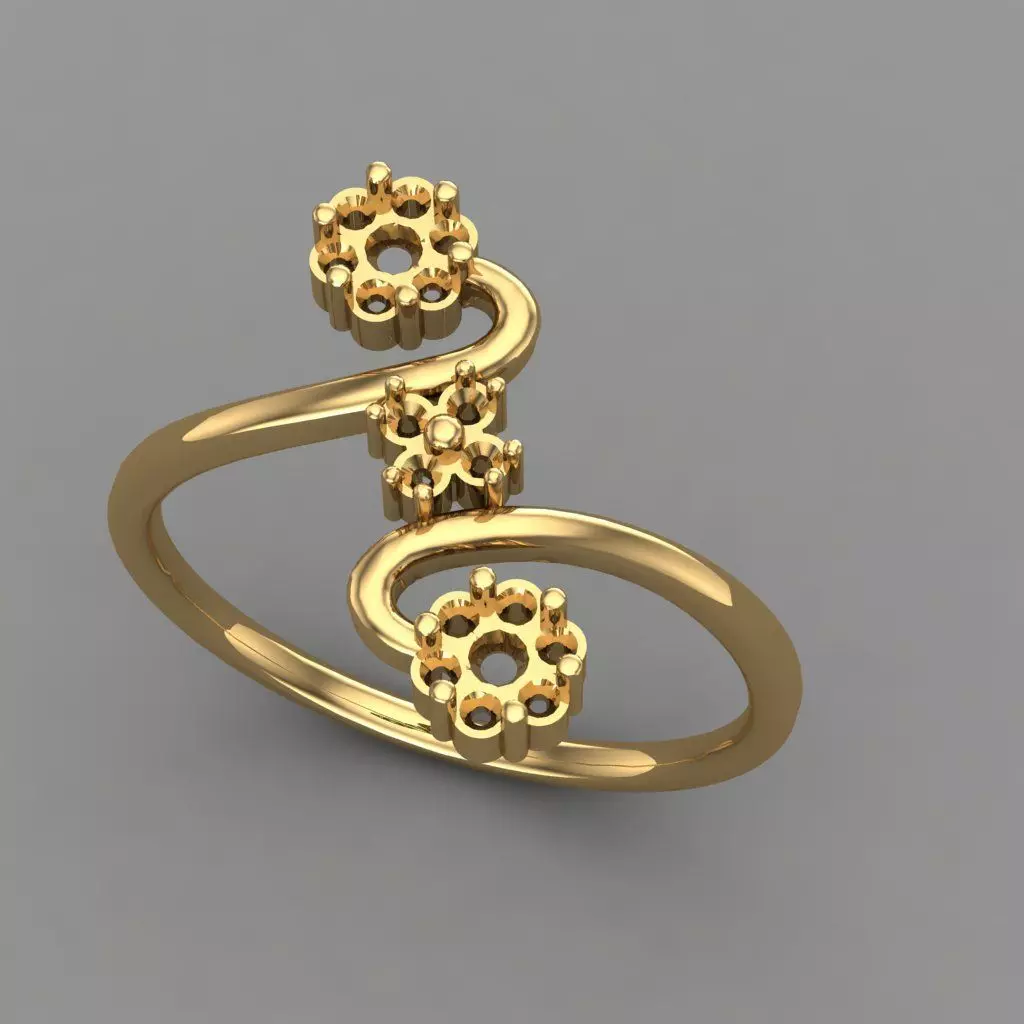 Wedding Engagement Women Ring 3D print model 3D print mode 3D model 3D ...