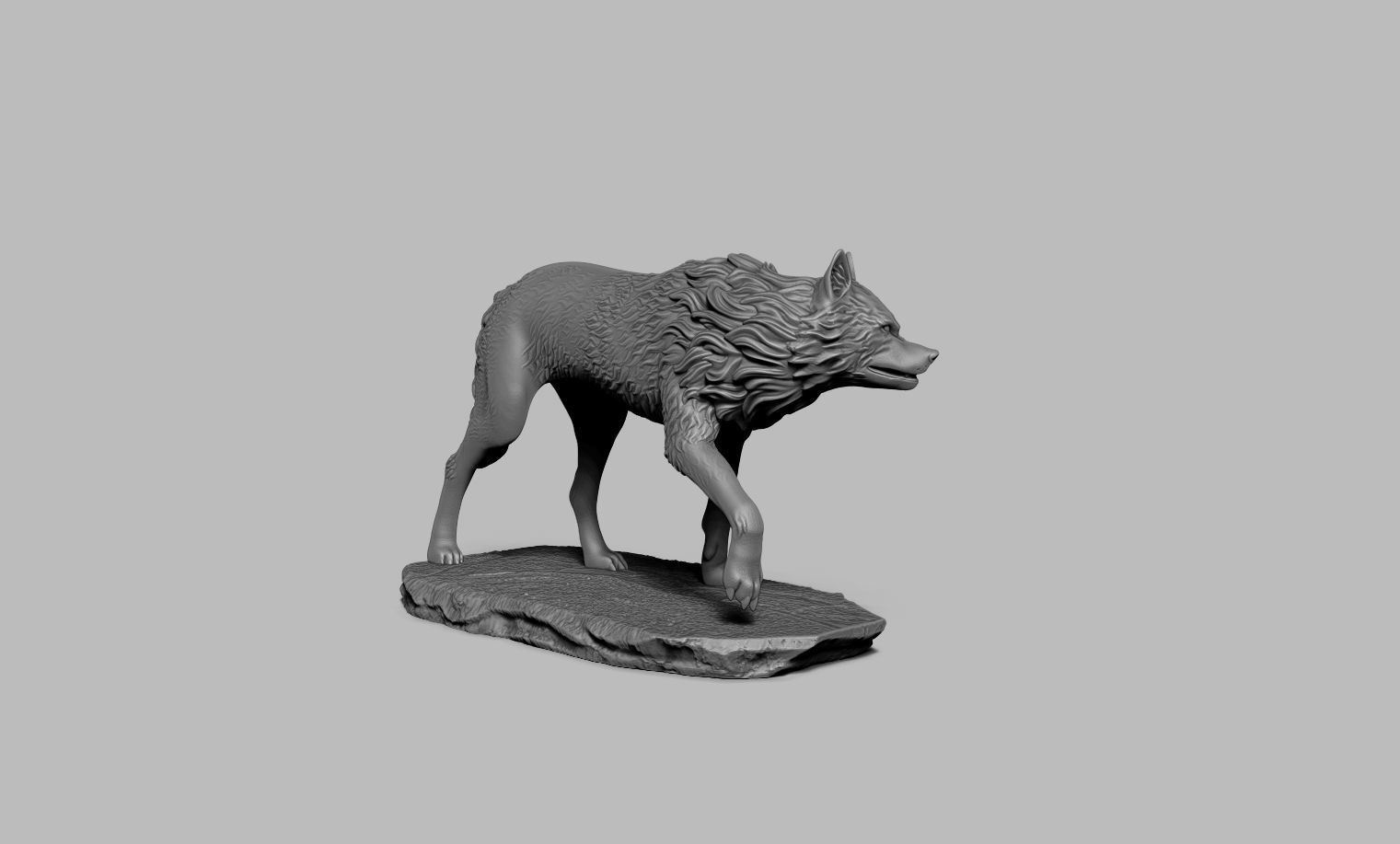 Pack of wolves 3D model 3D printable | CGTrader