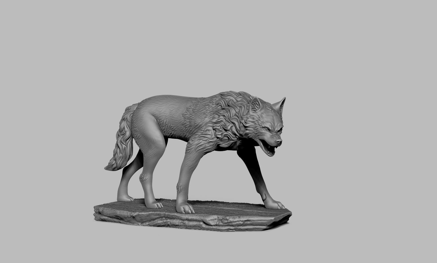 Pack of wolves 3D model 3D printable | CGTrader