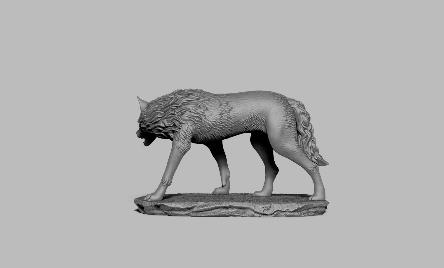 Pack of wolves 3D model 3D printable | CGTrader
