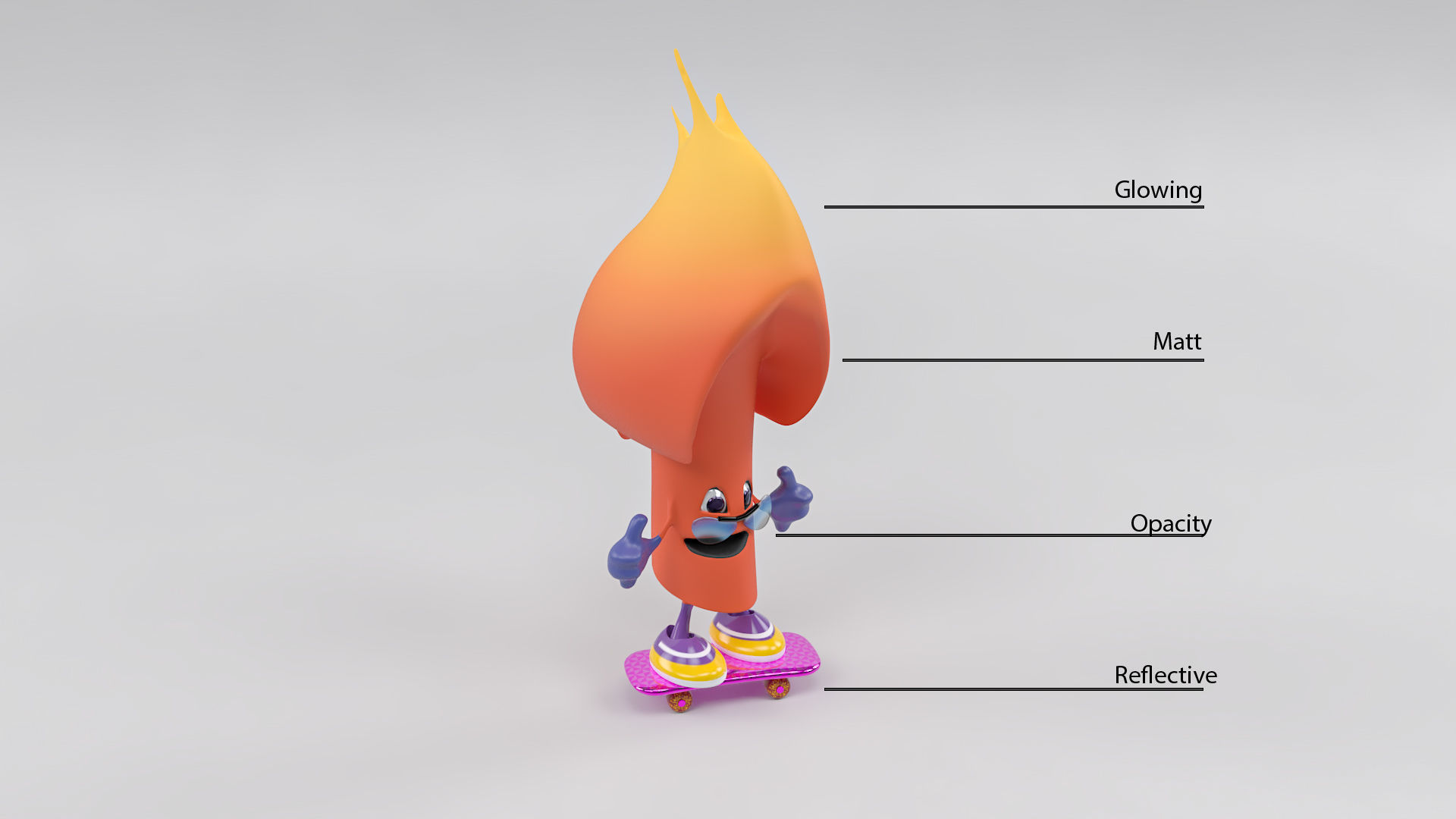 Spicy Snacks Character with Firey head also ready for Printing 3D model ...