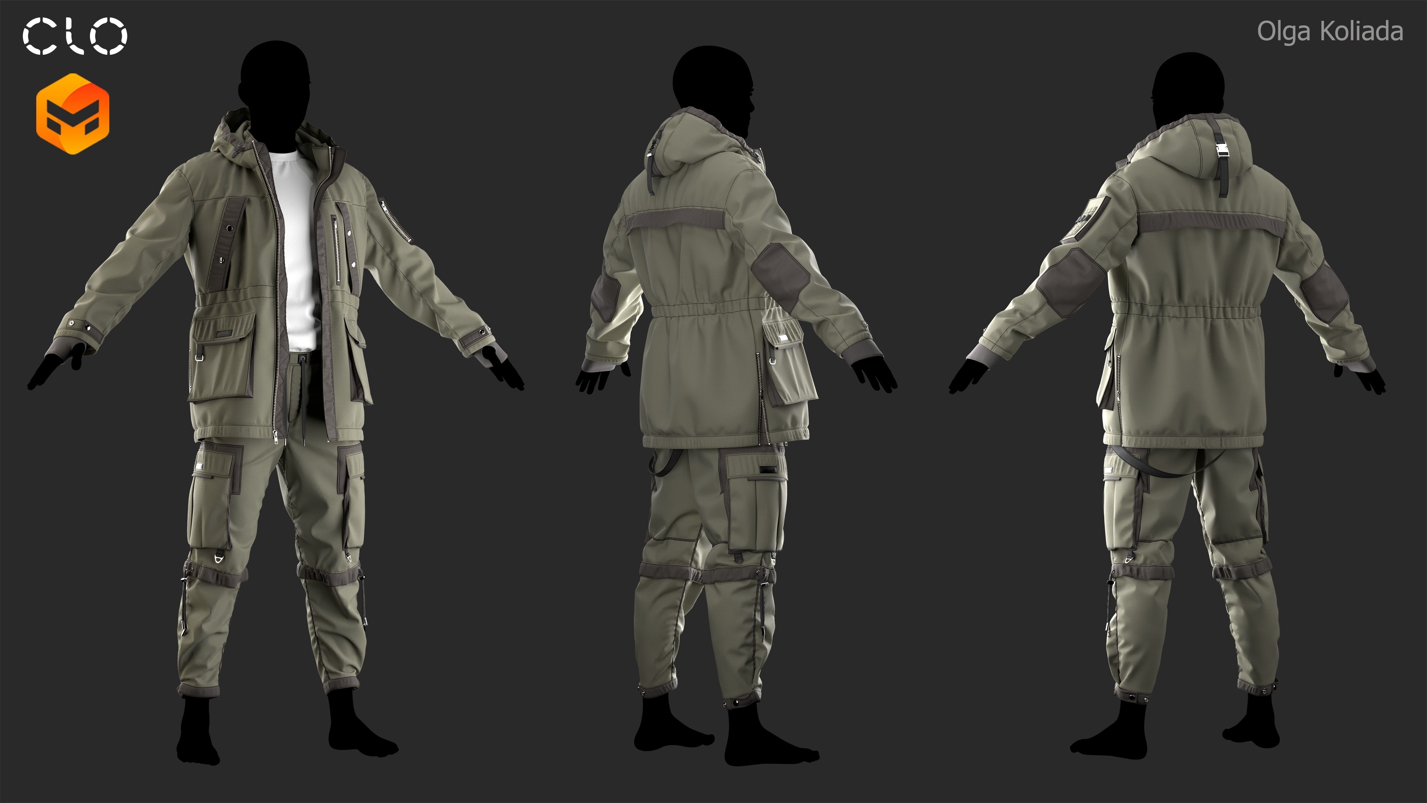Urban Outfit Marvelous Designer project and OBJ 3D model | CGTrader