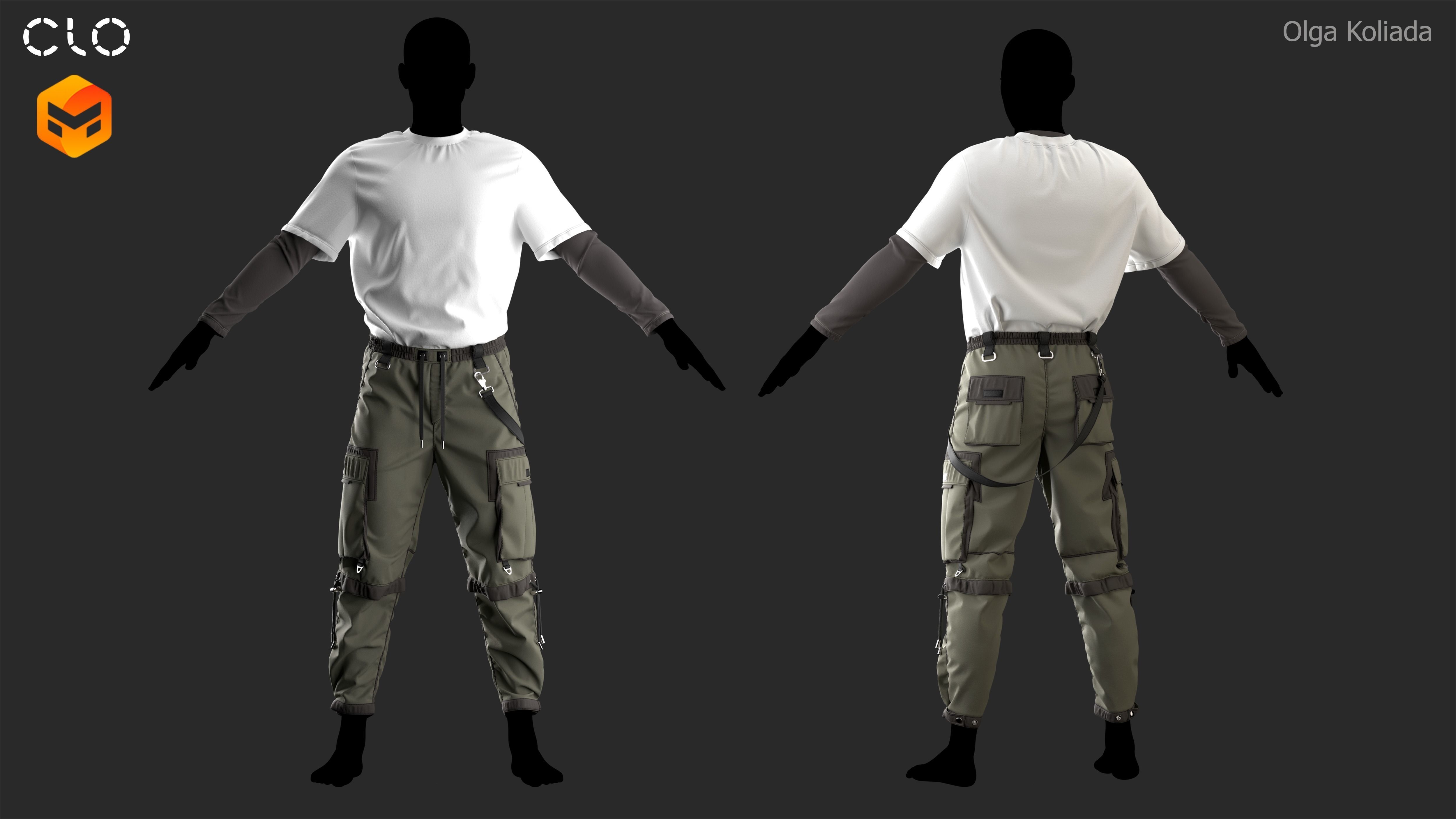 Urban Outfit Marvelous Designer project and OBJ 3D model | CGTrader
