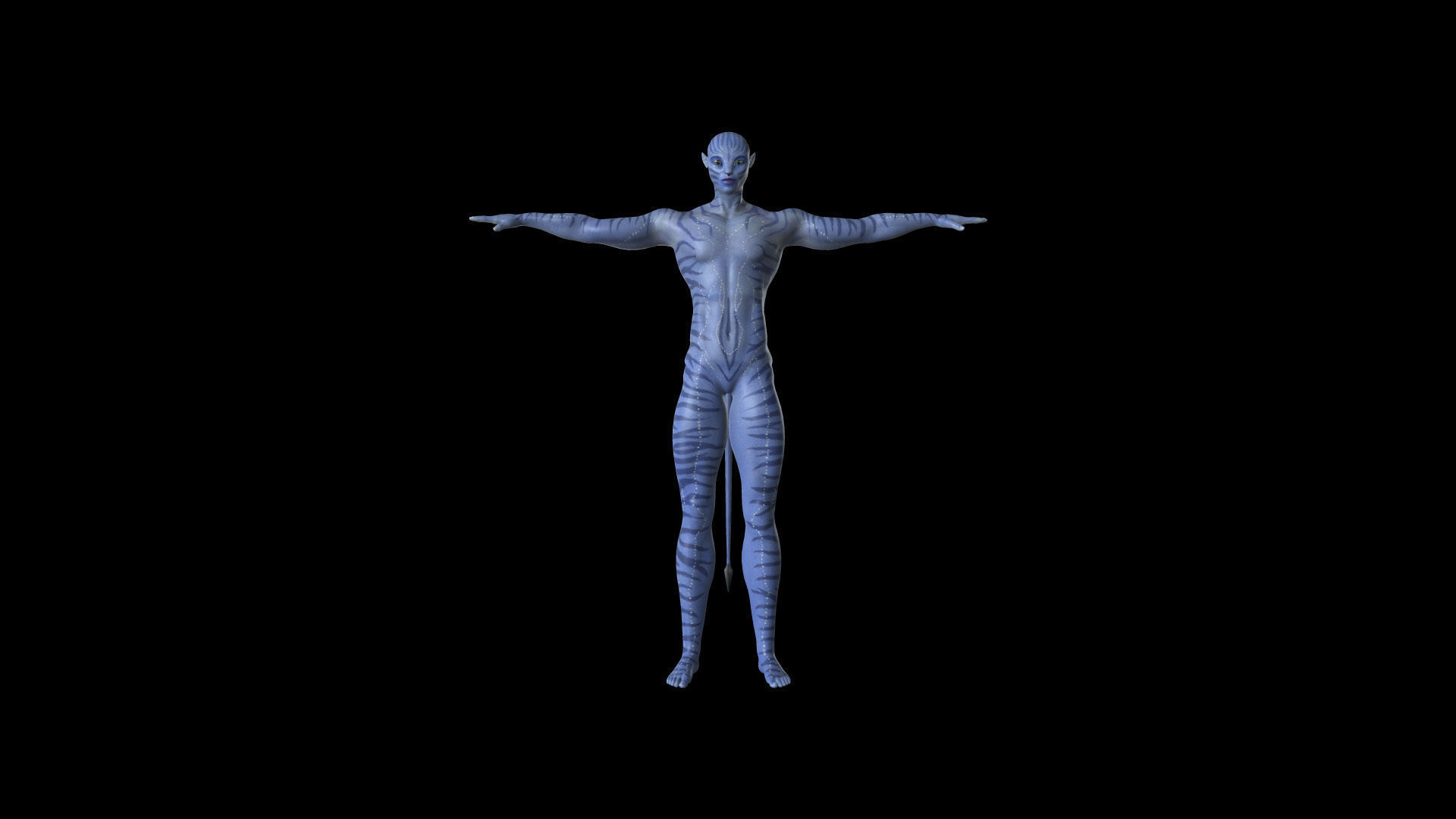 AVTR001 Rigged Avatar 3D model rigged | CGTrader