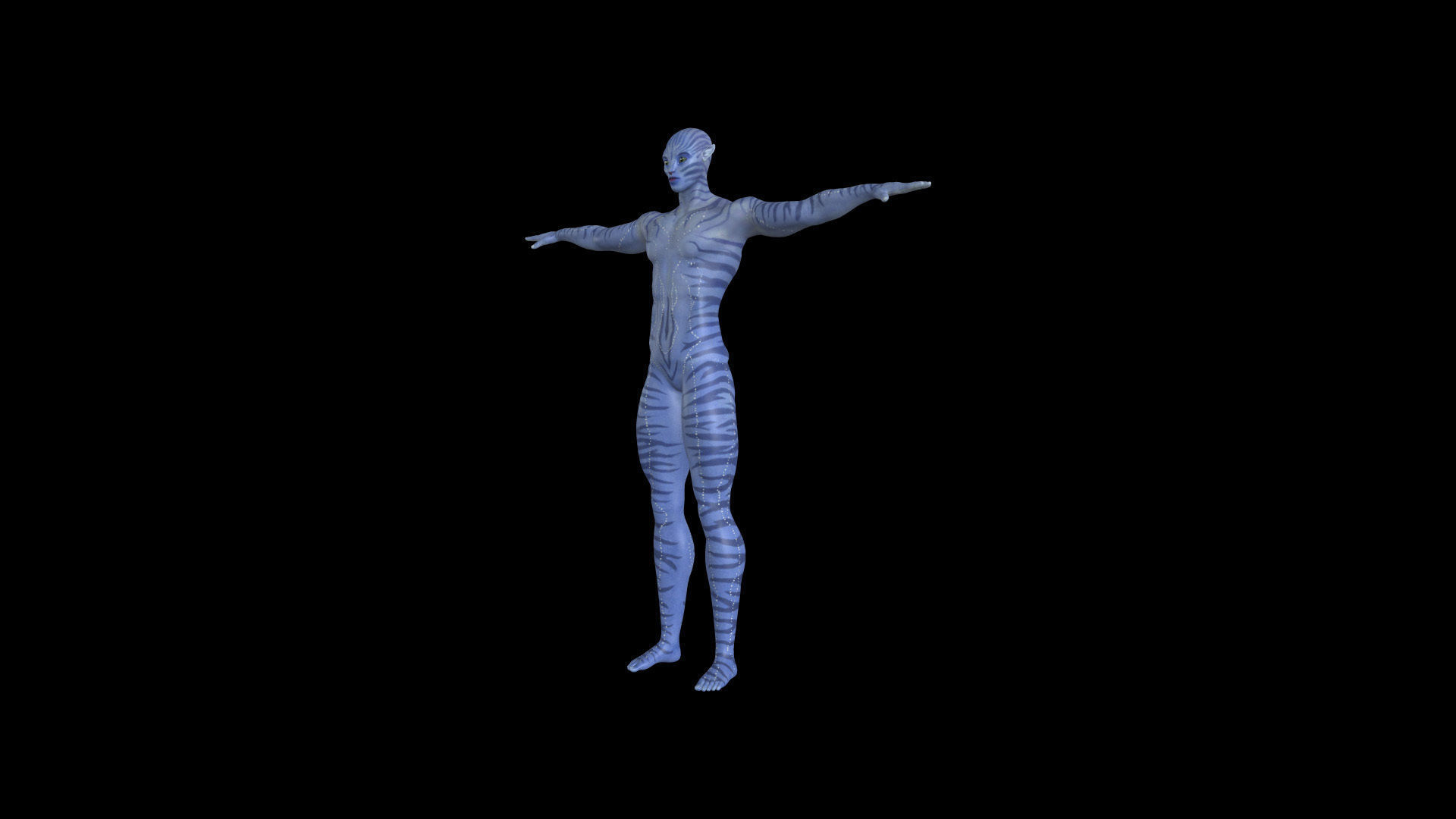 AVTR001 Rigged Avatar 3D model rigged | CGTrader