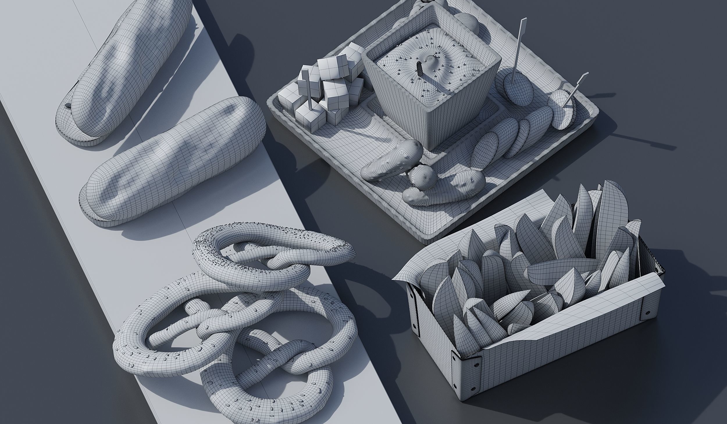 Lunch 3D model | CGTrader