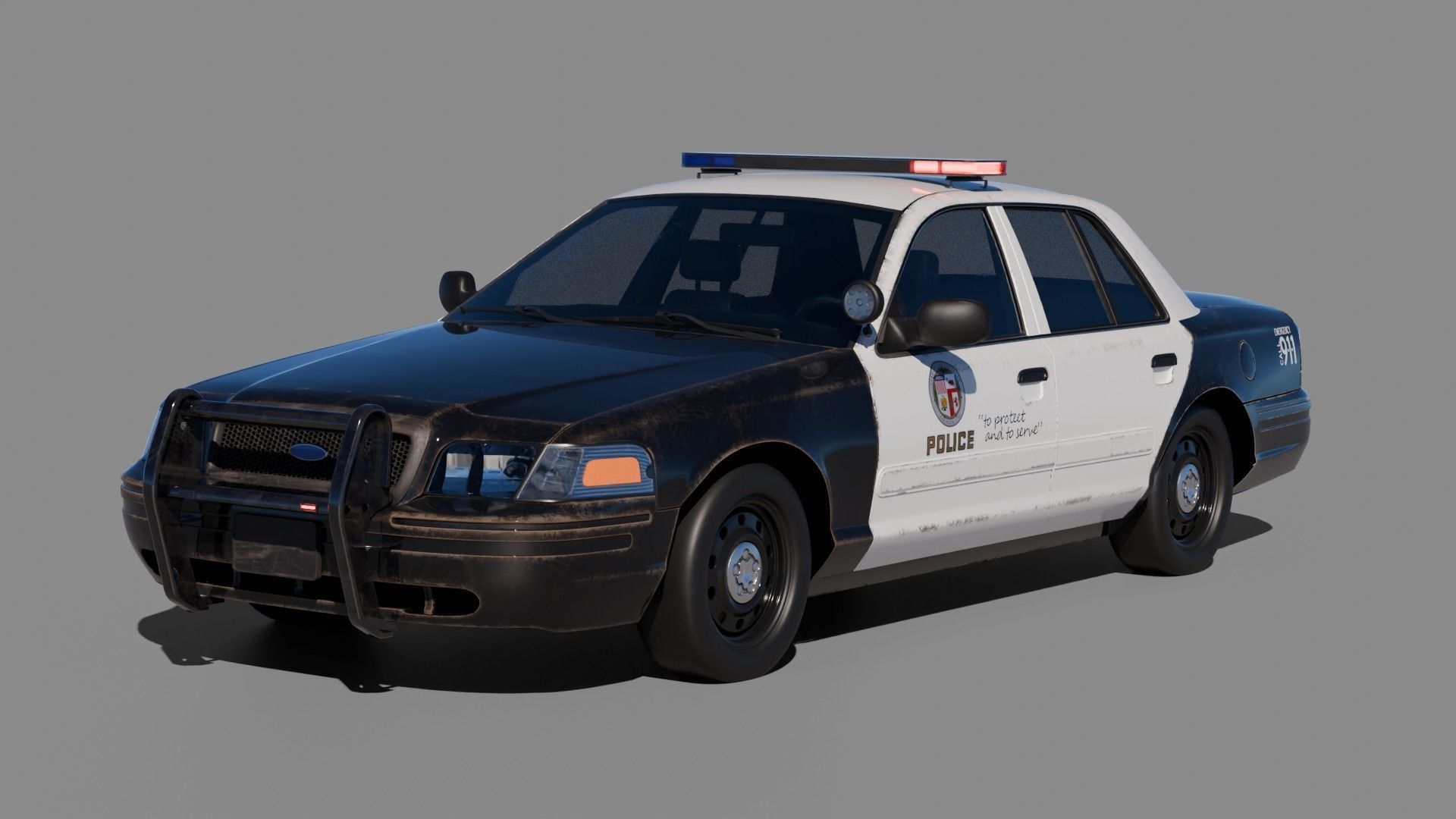 Police Car 3D model | CGTrader
