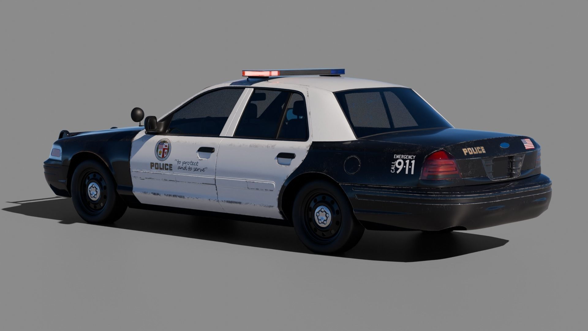 Police Car 3D model | CGTrader