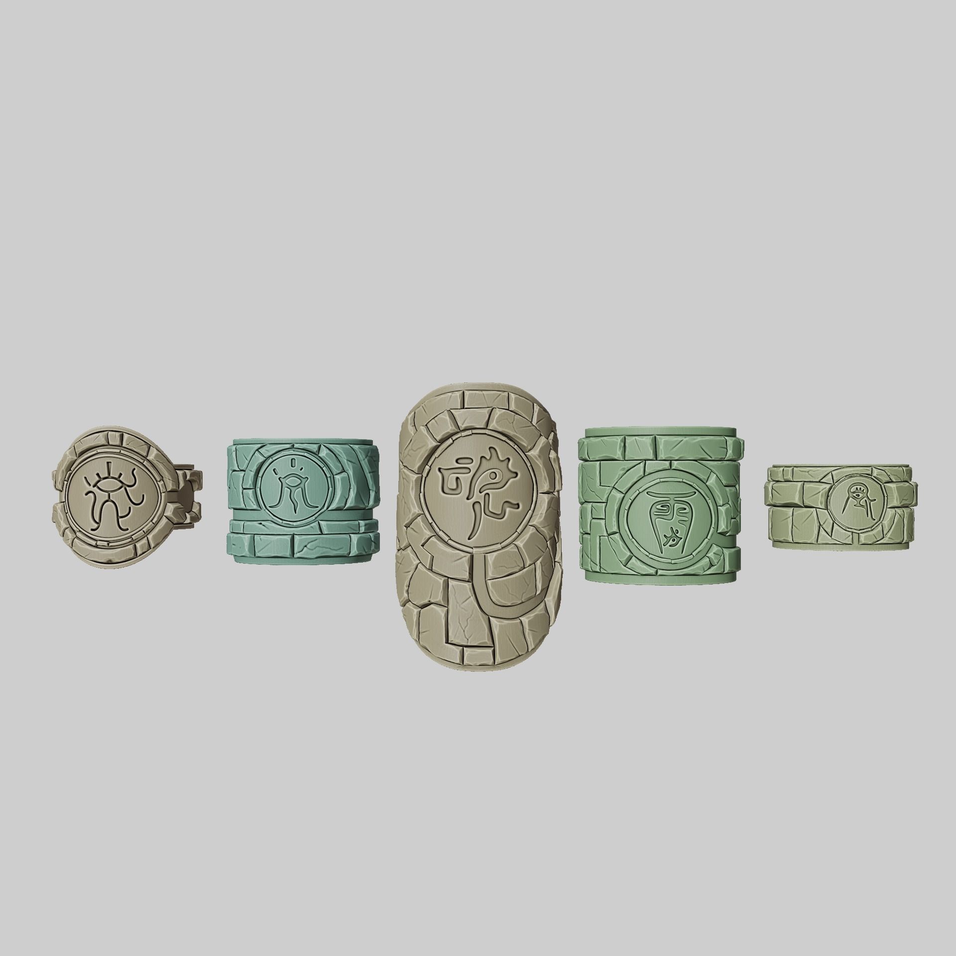 Link UltraHand Rings Set Zelda Tears of the Kingdom 3D model 3D ...