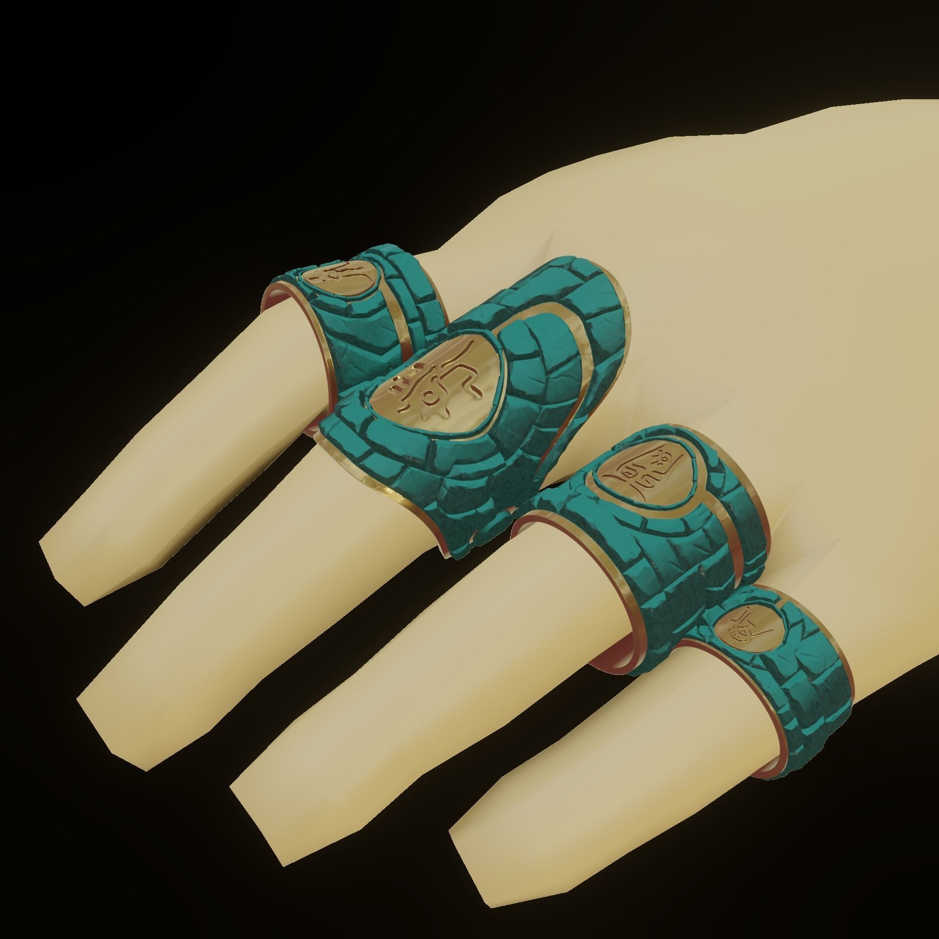 Link UltraHand Rings Set Zelda Tears of the Kingdom 3D model 3D ...