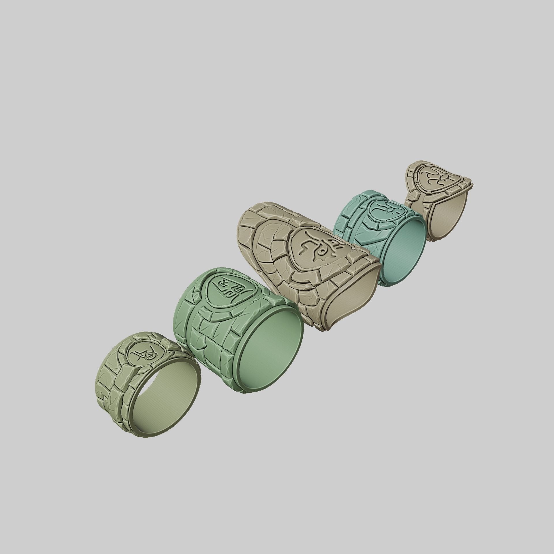 Link UltraHand Rings Set Zelda Tears of the Kingdom 3D model 3D ...