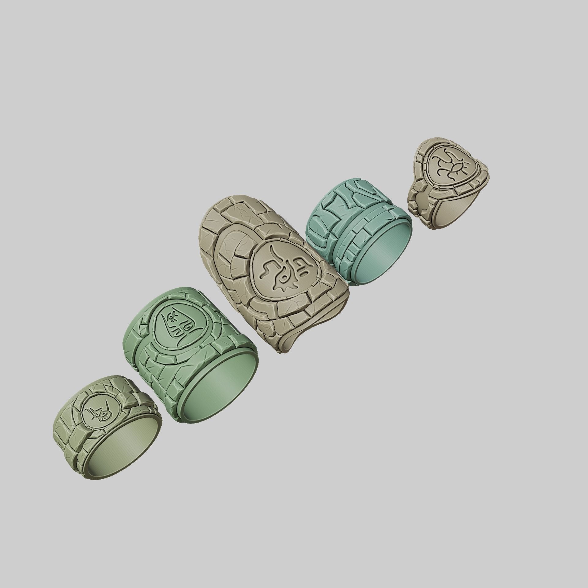 Link UltraHand Rings Set Zelda Tears of the Kingdom 3D model 3D ...