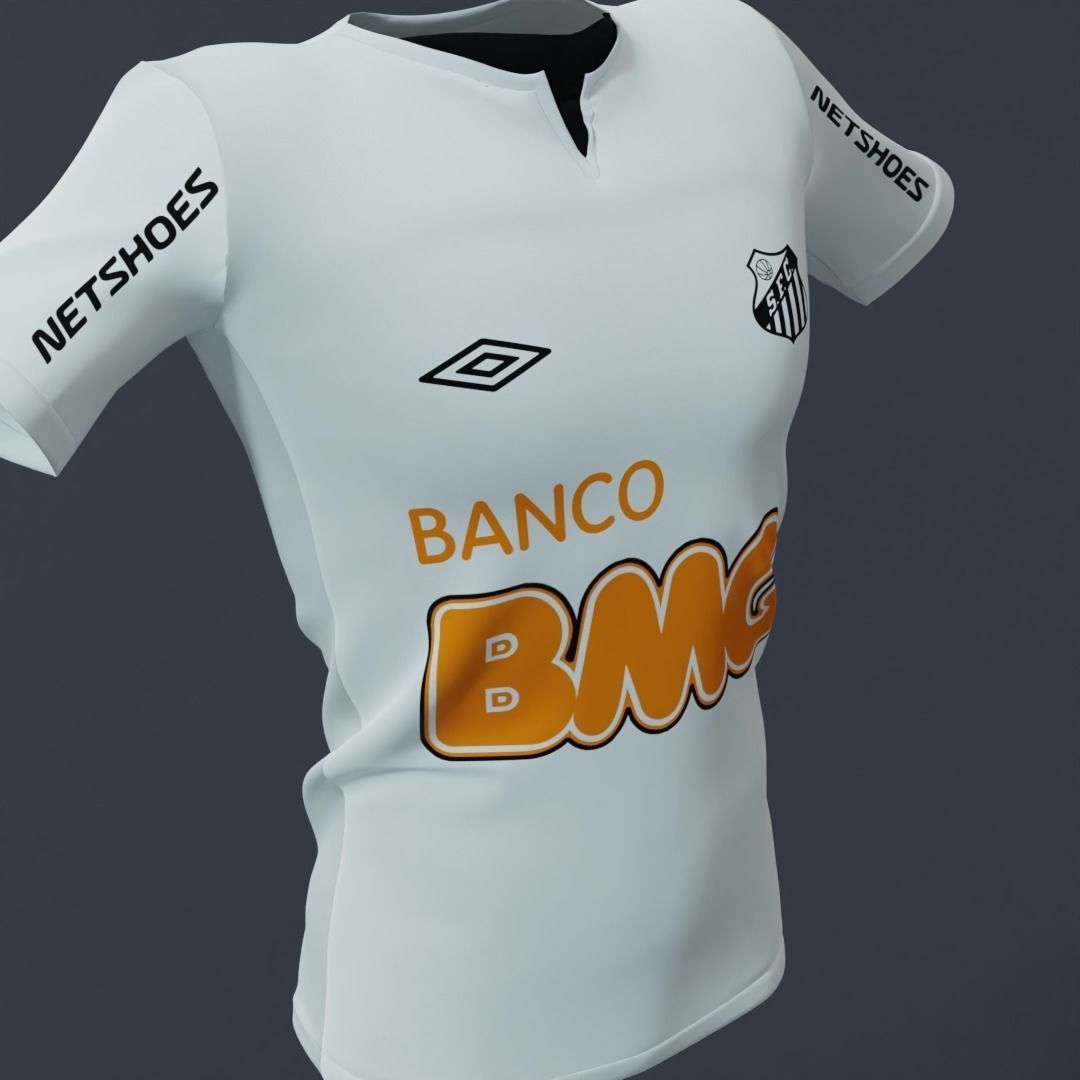 Uniforme de Futebol Paulista - Jersey Brazilian Soccer 3D model rigged ...