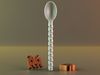Coffee ladle and nuts 01 3D model 3D printable | CGTrader