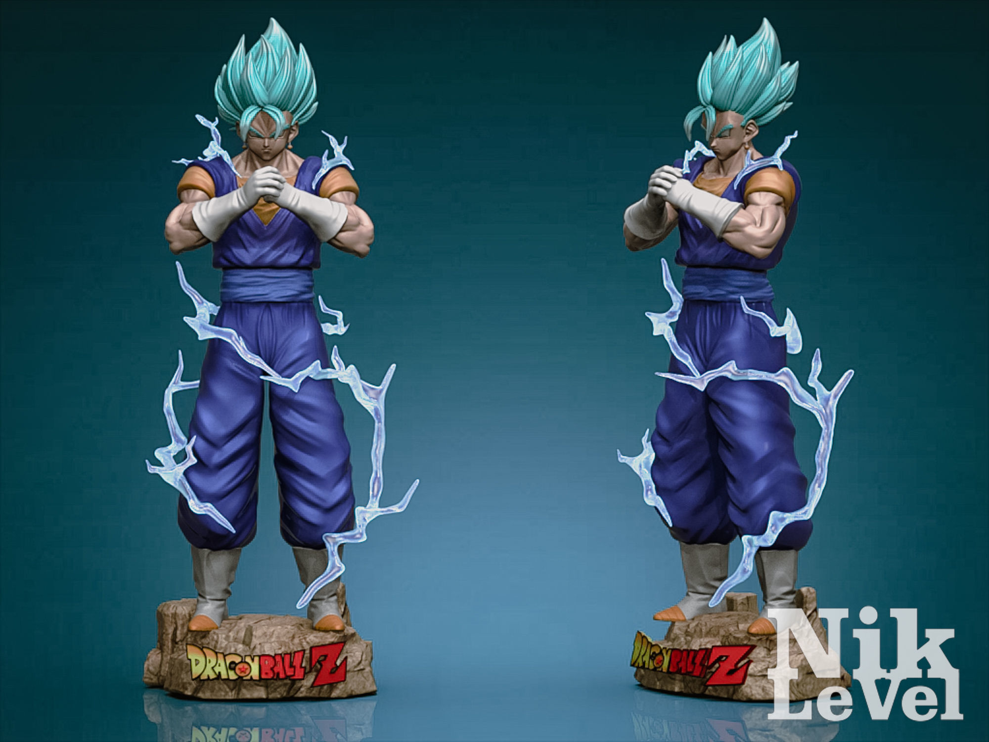 Vegito Super Saiyan Blue Dragon Ball 3D Printable 3D model 3D printable ...