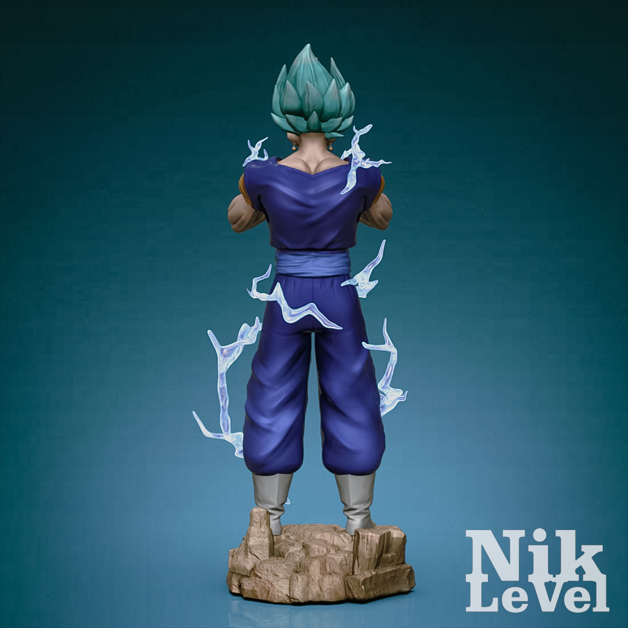 Vegito Super Saiyan Blue Dragon Ball 3D Printable 3D model 3D printable ...