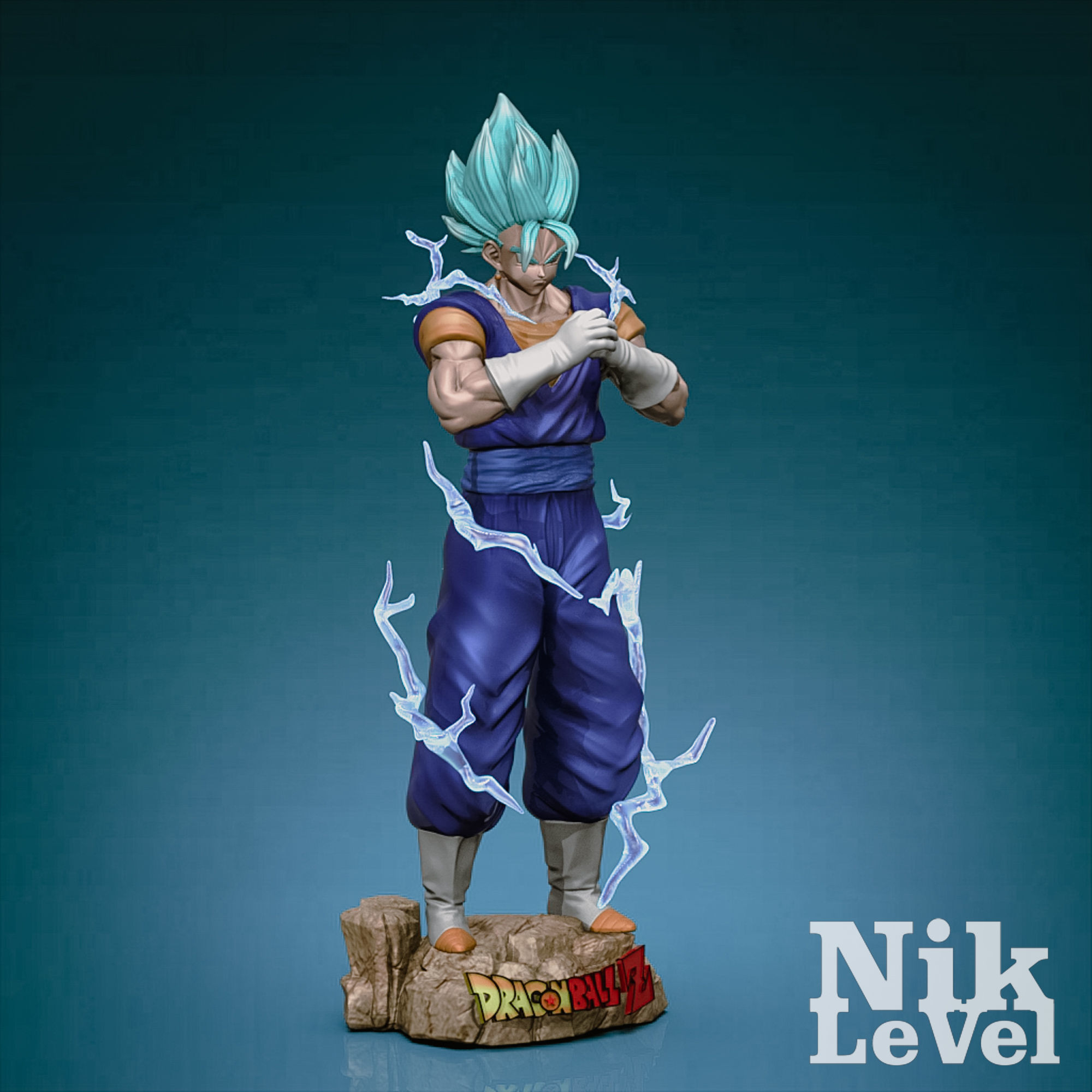 Vegito Super Saiyan Blue Dragon Ball 3D Printable 3D model 3D printable ...