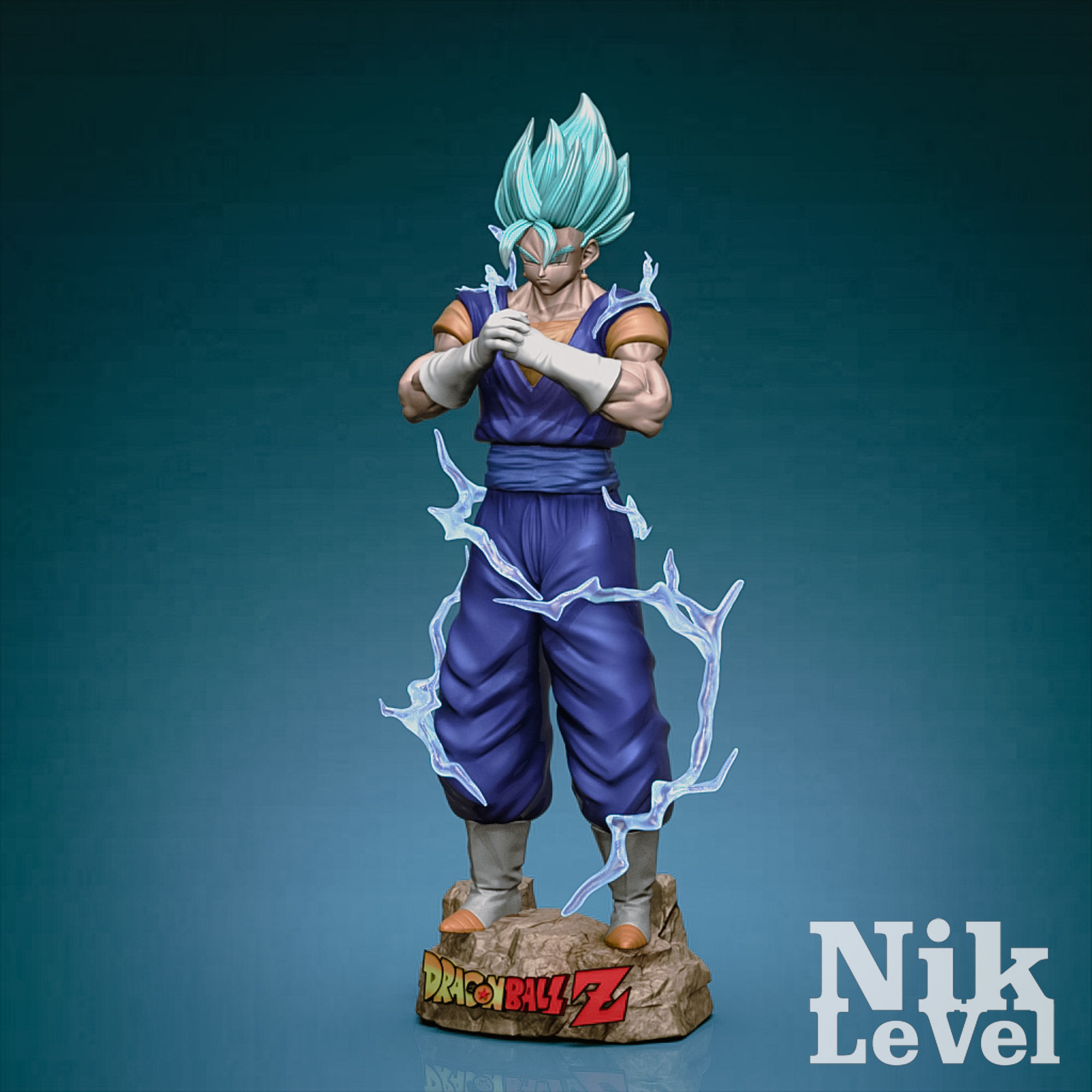 Vegito Super Saiyan Blue Dragon Ball 3D Printable 3D model 3D printable ...