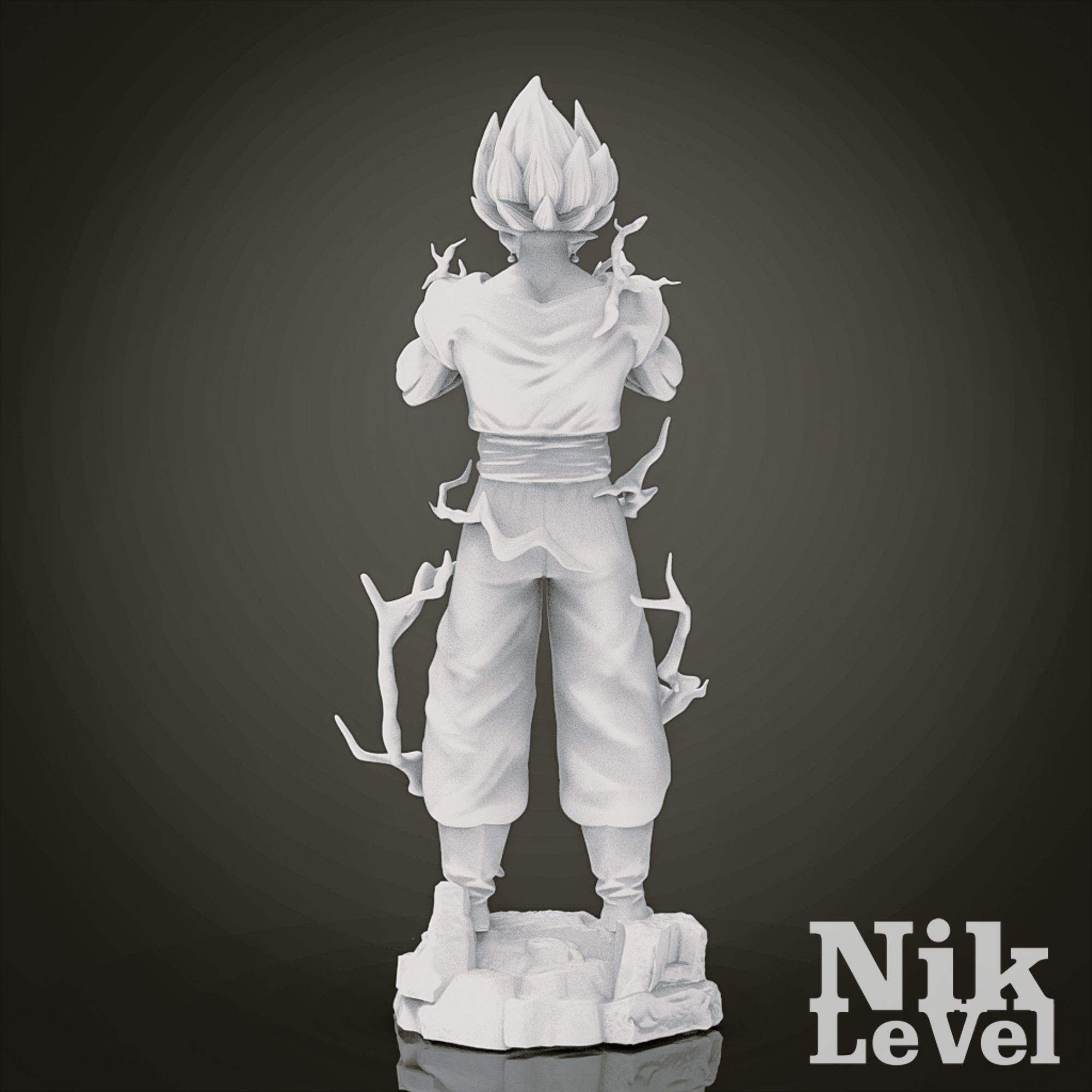 Vegito Super Saiyan Blue Dragon Ball 3D Printable 3D model 3D printable ...
