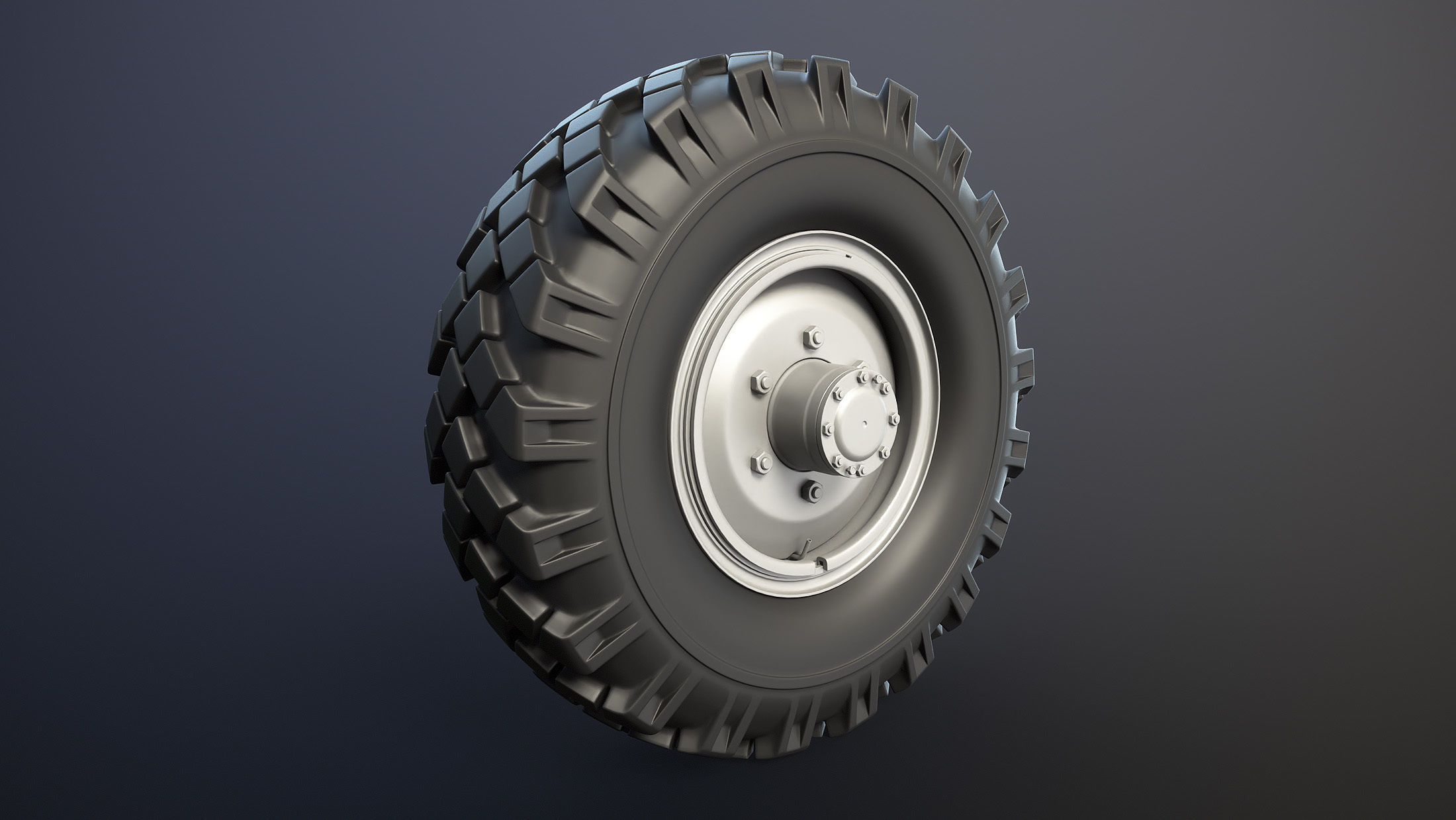 3D model BTR-40 APC and GAZ-63 Truck Wheel VR / AR / low-poly | CGTrader