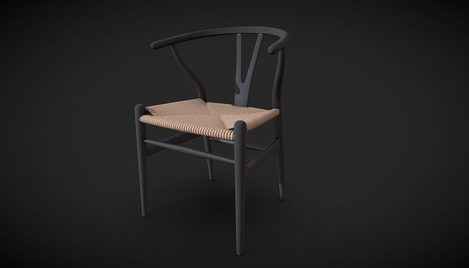 3D model Woven Dining Chair - VR Ready VR / AR / low-poly | CGTrader