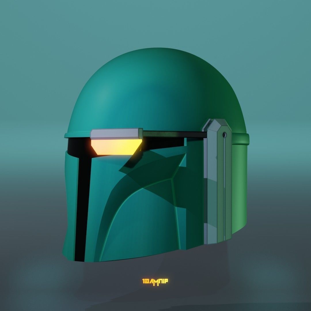 Custom Simple Mandalorian Helmet free 3D model 3D printable | CGTrader
