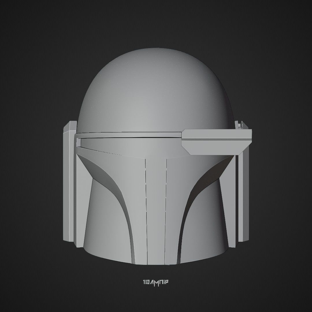 Custom Simple Mandalorian Helmet free 3D model 3D printable | CGTrader