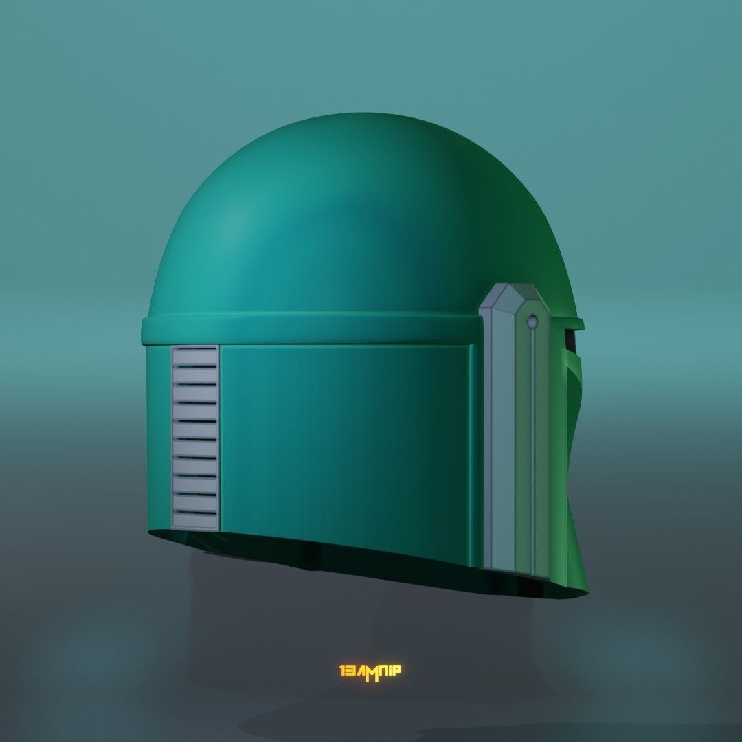 Custom Simple Mandalorian Helmet free 3D model 3D printable | CGTrader