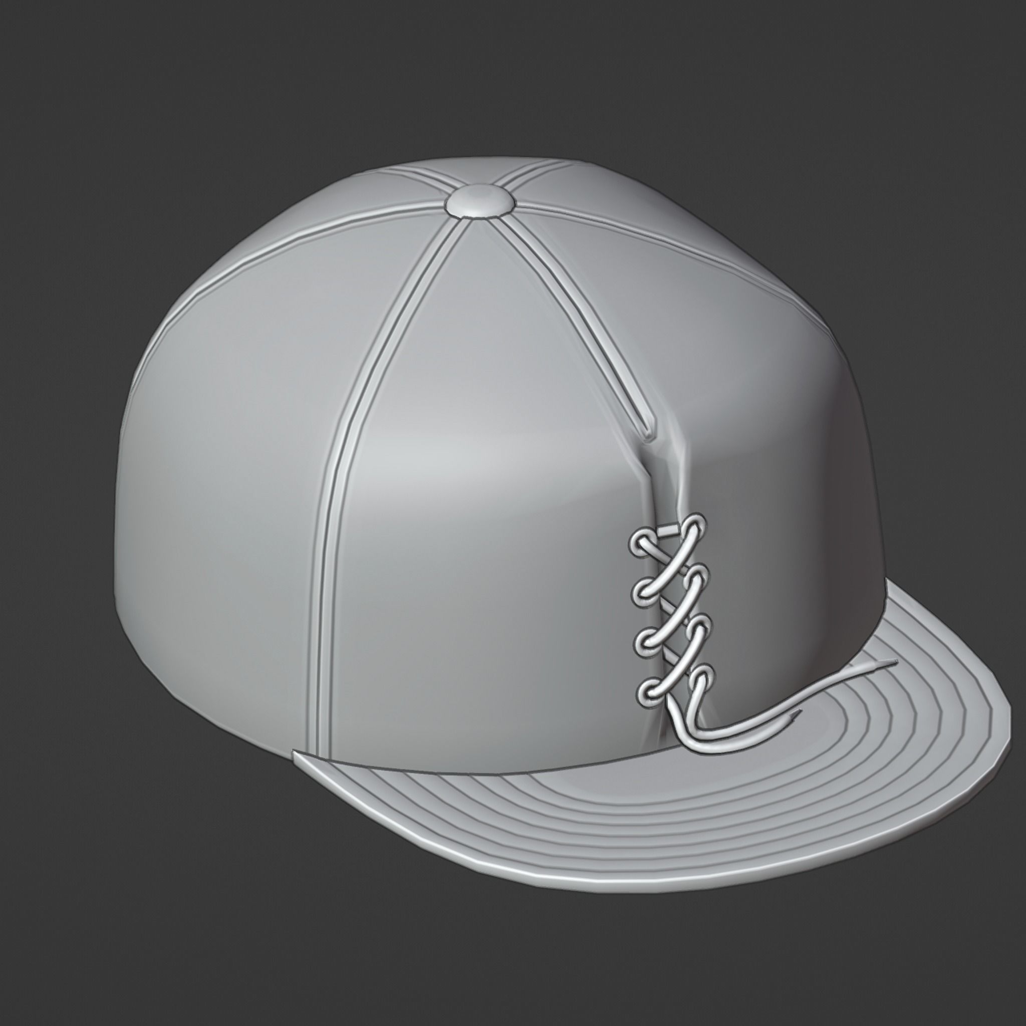 Cap laced 3D model | CGTrader