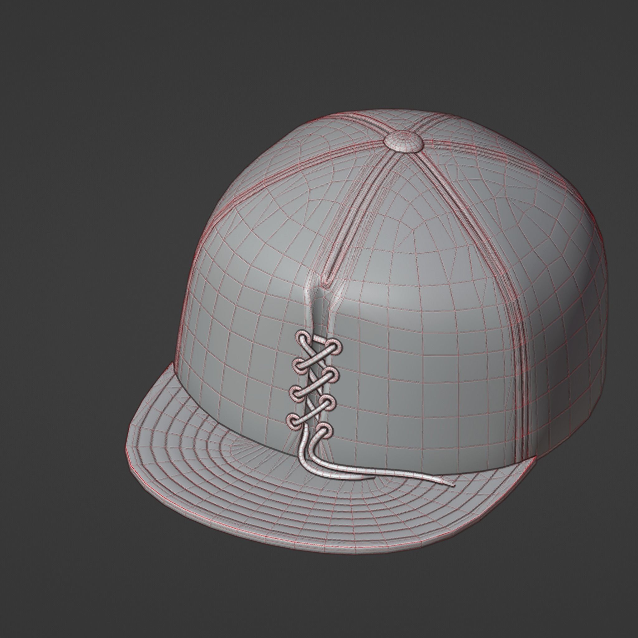 Cap laced 3D model | CGTrader