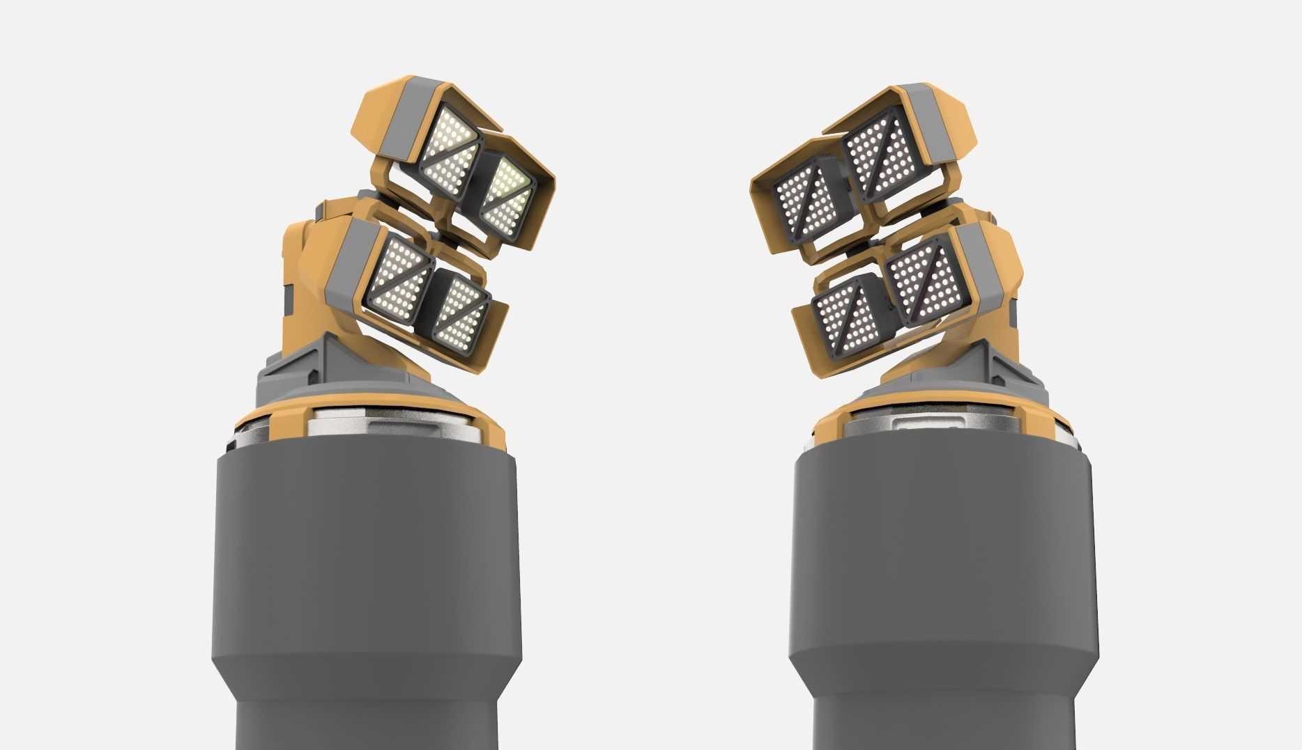 Sci fi street lighting 13 3D model | CGTrader