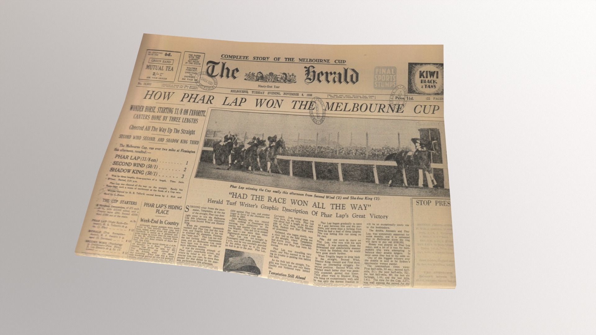 1930 Newspaper free VR / AR / low-poly 3D model | CGTrader