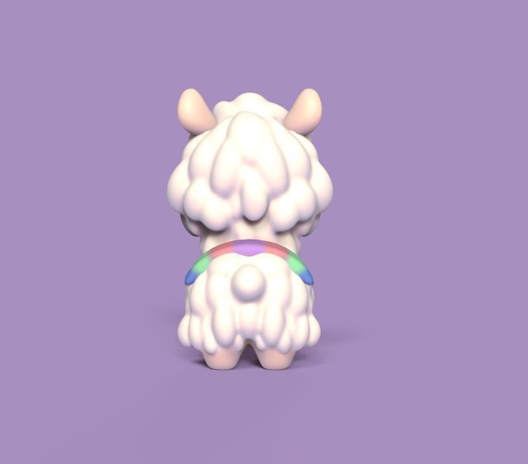 Little Llama 3D model 3D printable | CGTrader