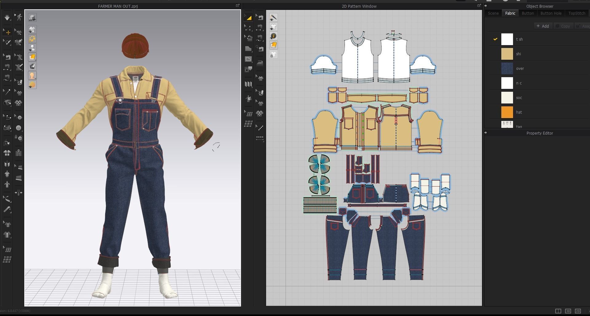 Farmer men outfit 3D model rigged | CGTrader