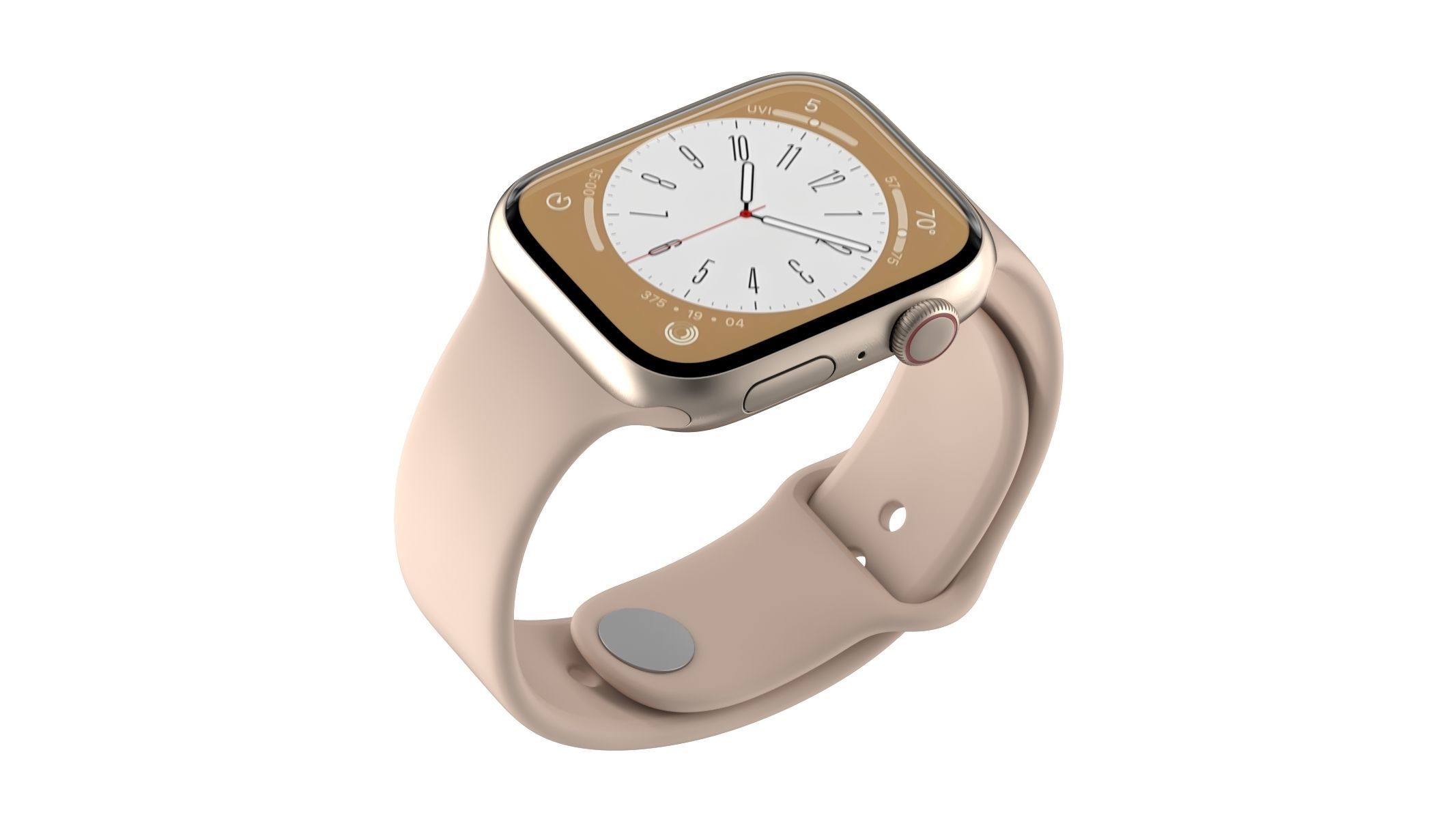 Apple Watch Series 8 Gold 3D model | CGTrader