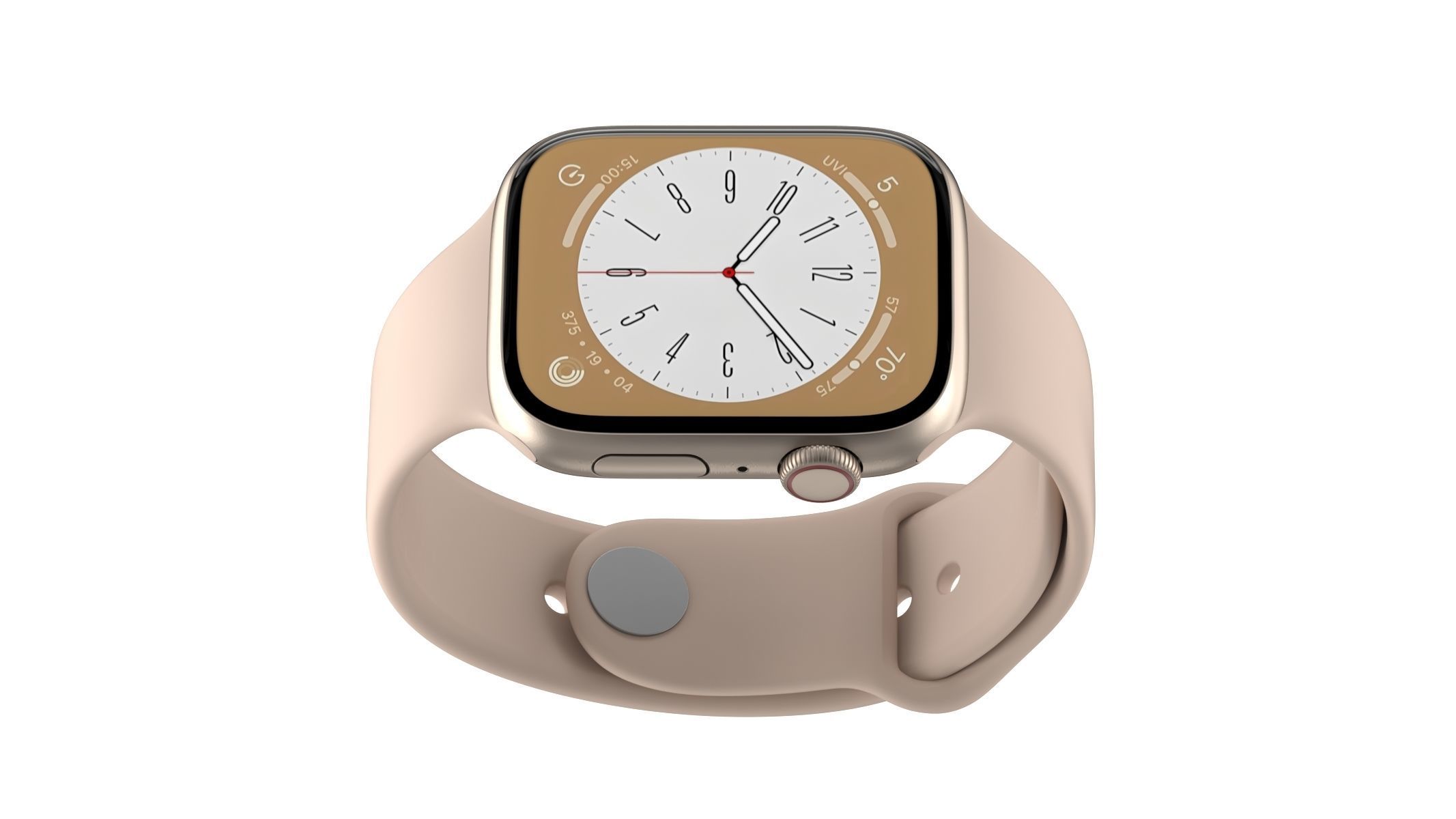 Apple Watch Series 8 Gold 3D model | CGTrader