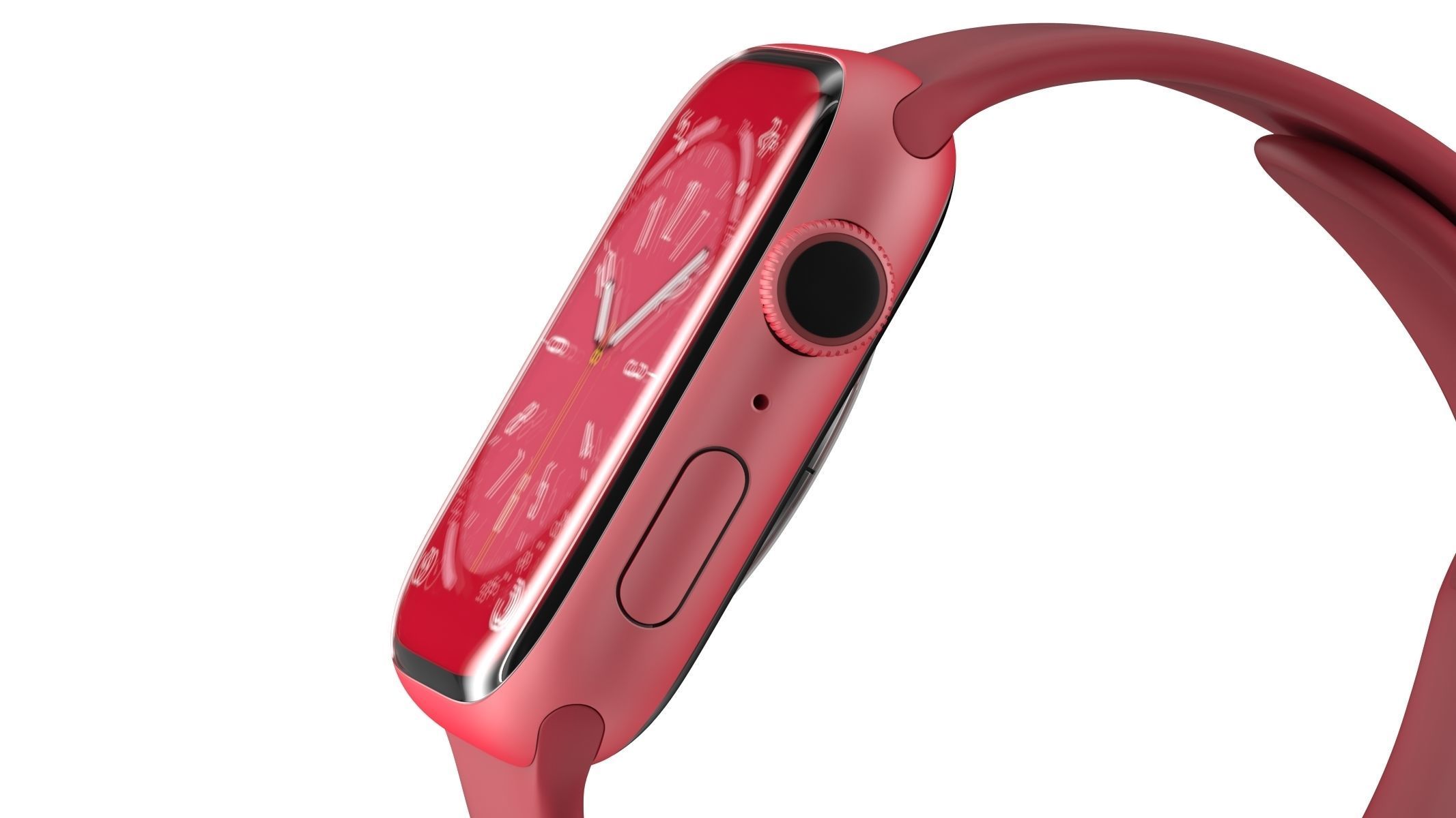 Apple Watch Series 8 Red 3D model | CGTrader