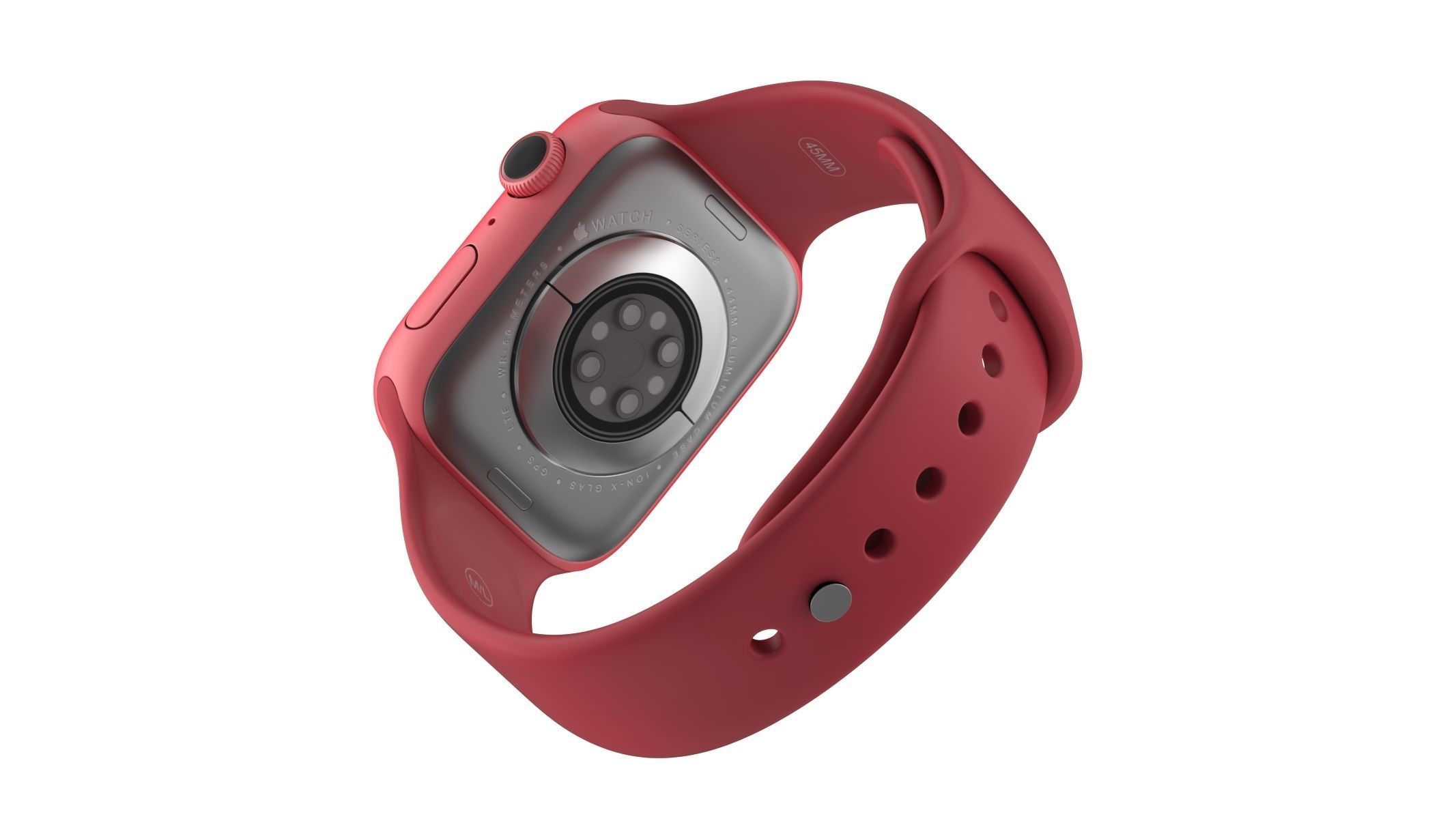 Apple Watch Series 8 Red 3D model | CGTrader