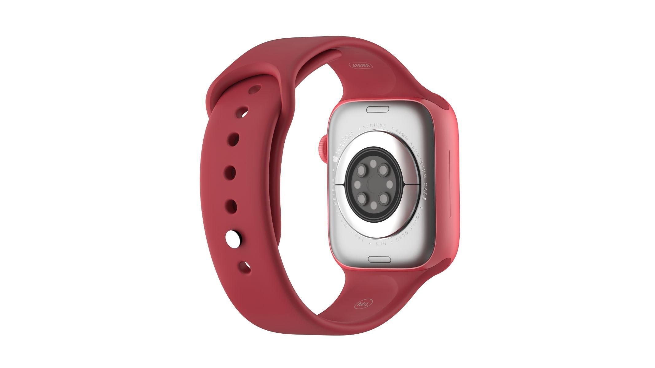Apple Watch Series 8 Red 3D model | CGTrader