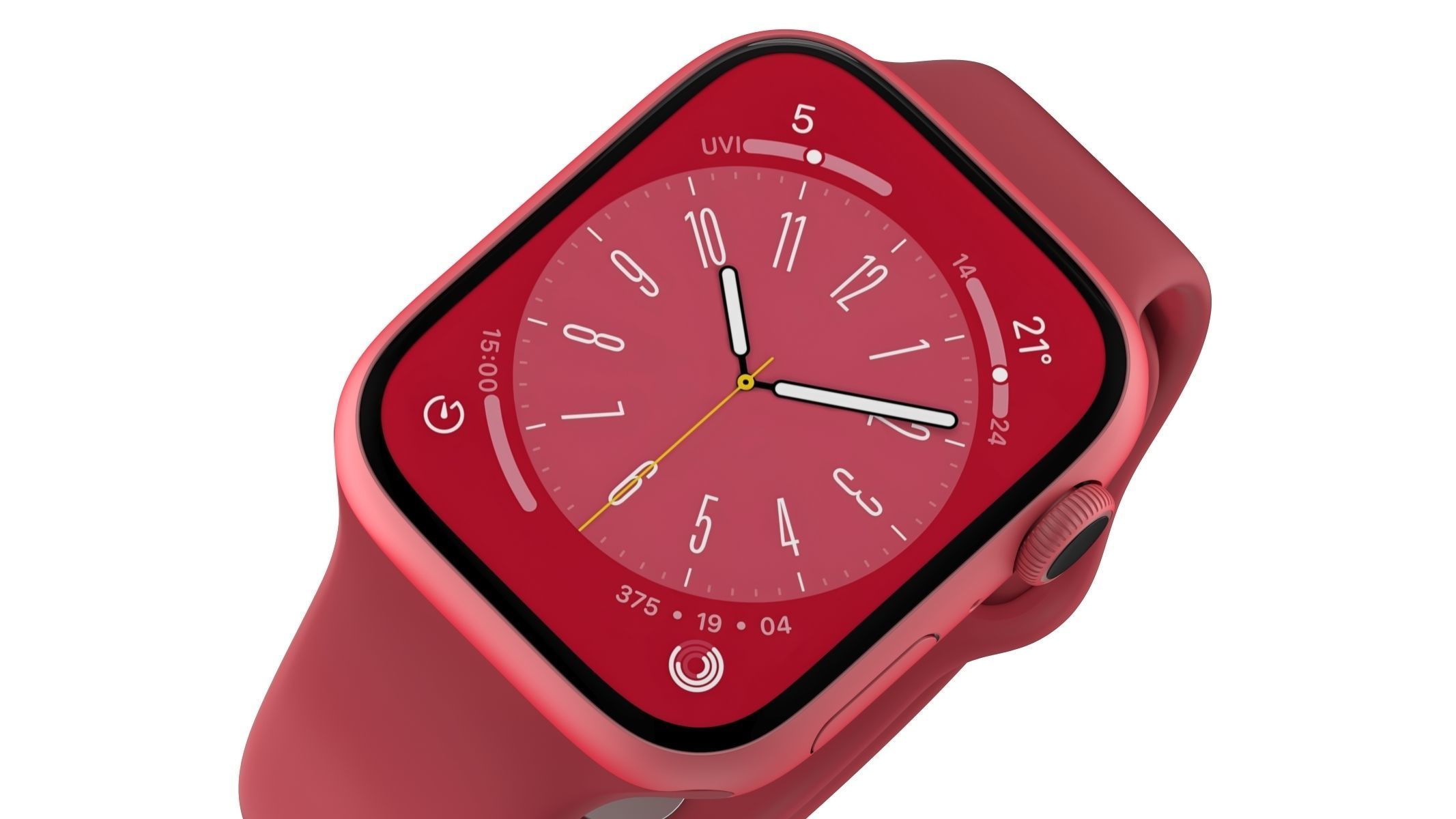 Apple Watch Series 8 Red 3D model | CGTrader